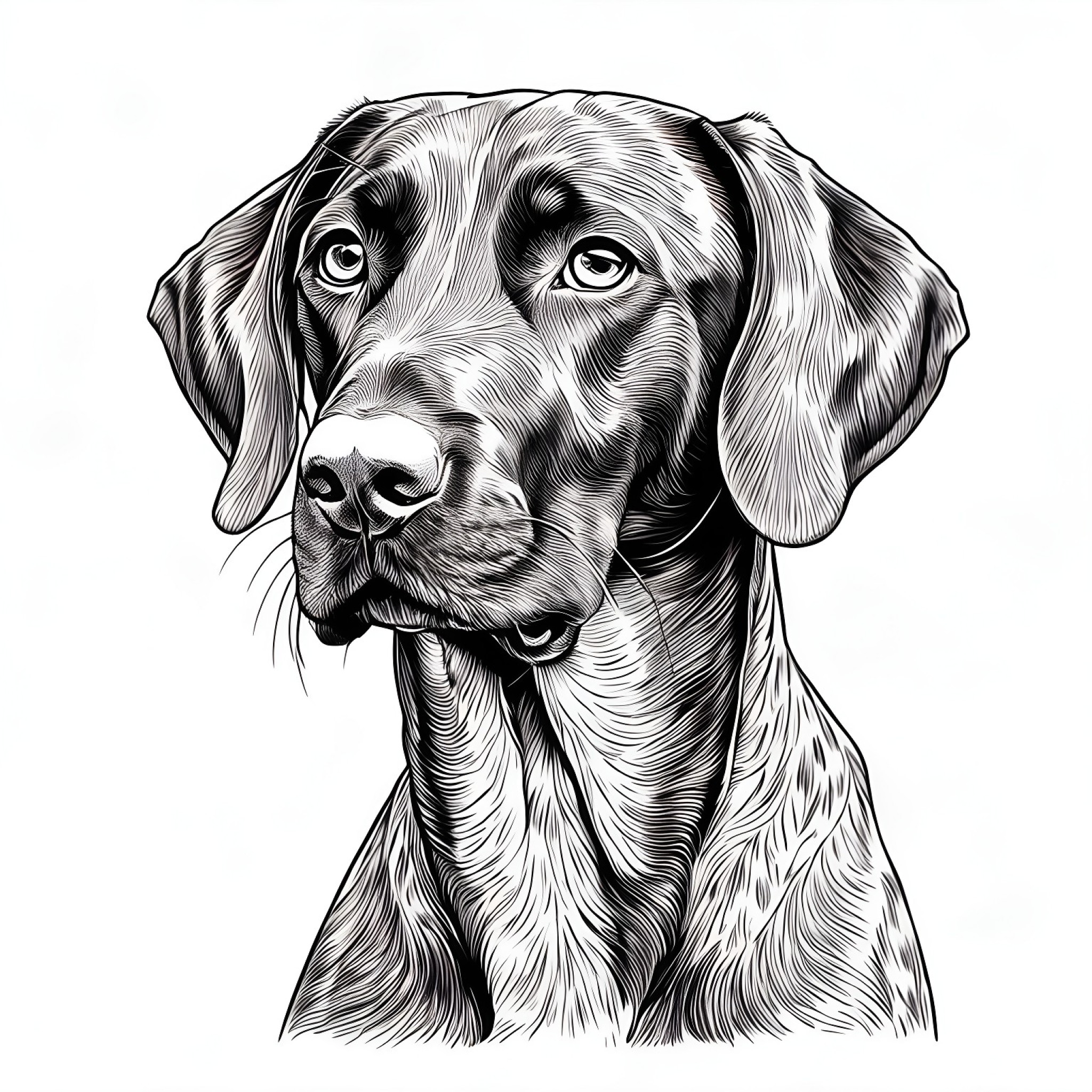 Best German Shorthaired Pointer Coloring Pages (Free Printable PDF)