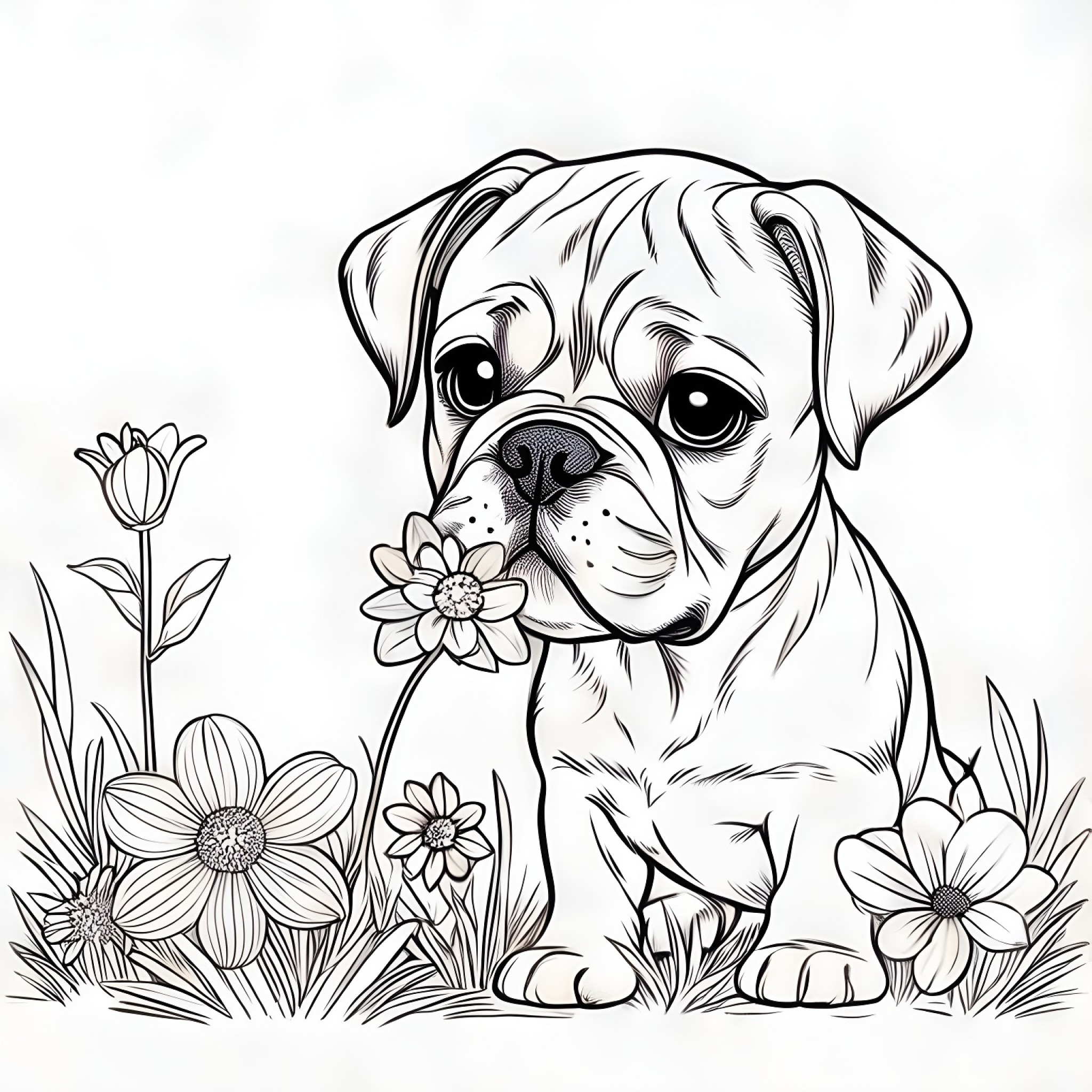 Best Boxer Dog Coloring Pages (Free Printable PDF)