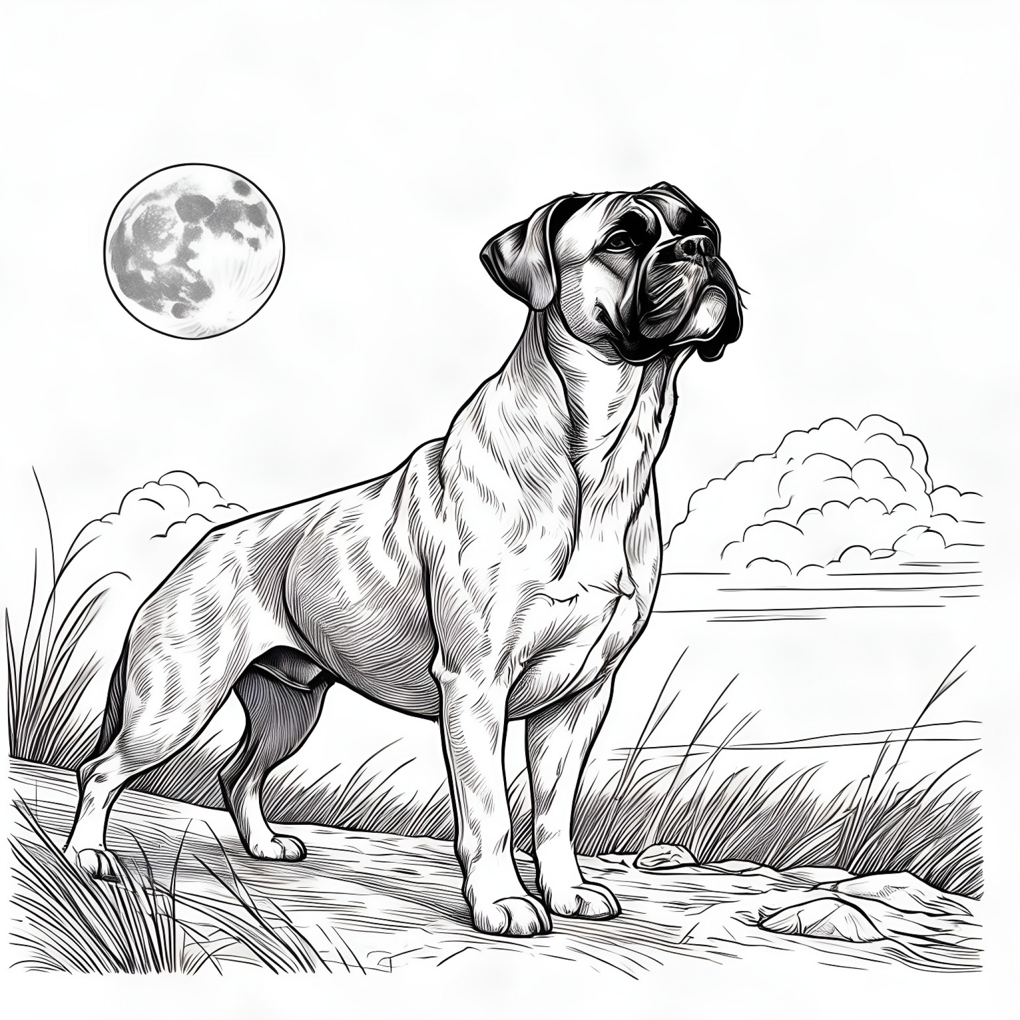 Best Boxer Dog Coloring Pages (Free Printable PDF)