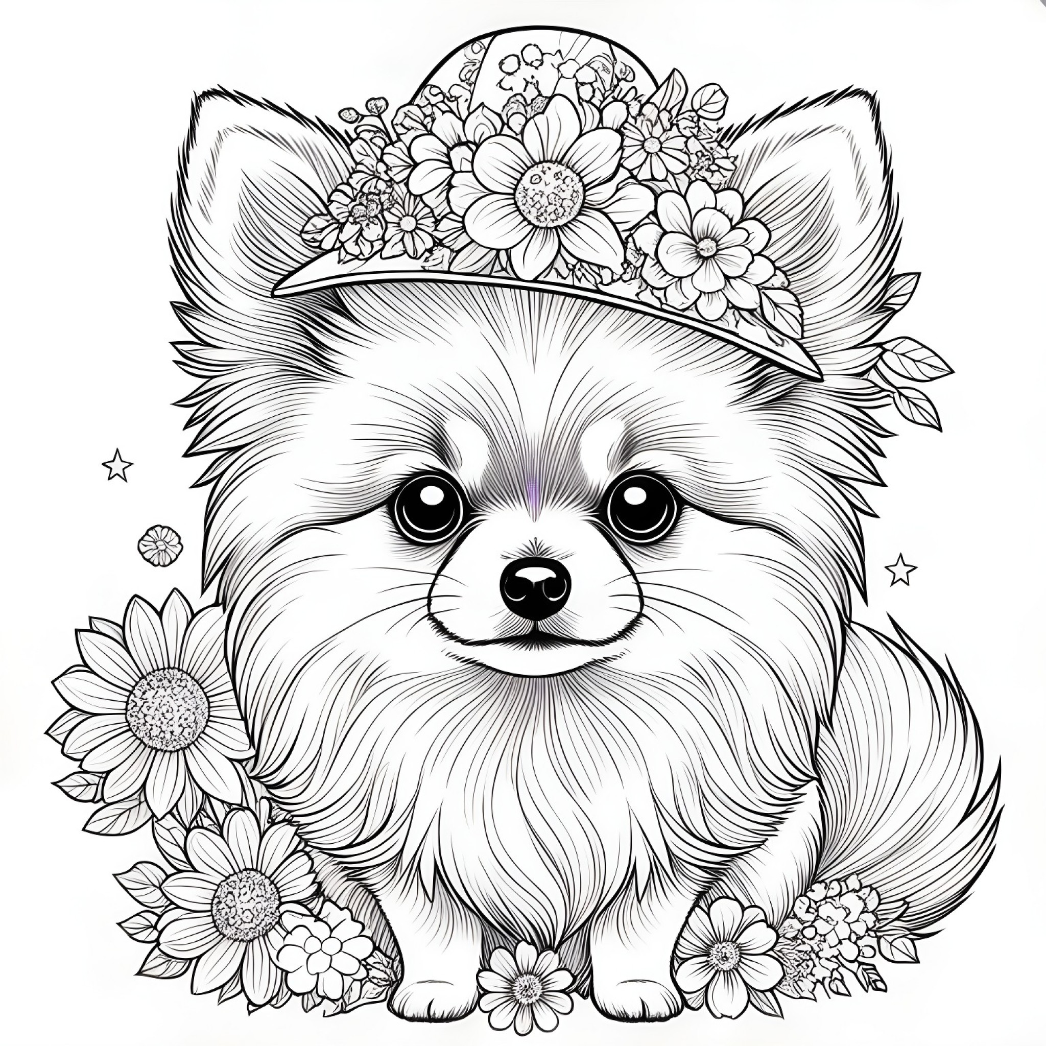 Best Pomeranian Coloring Pages (Free Printable PDF)