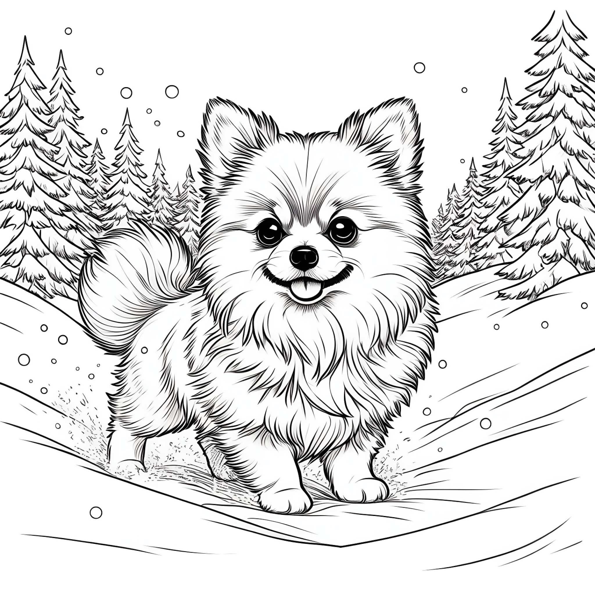 Best Pomeranian Coloring Pages (Free Printable PDF)
