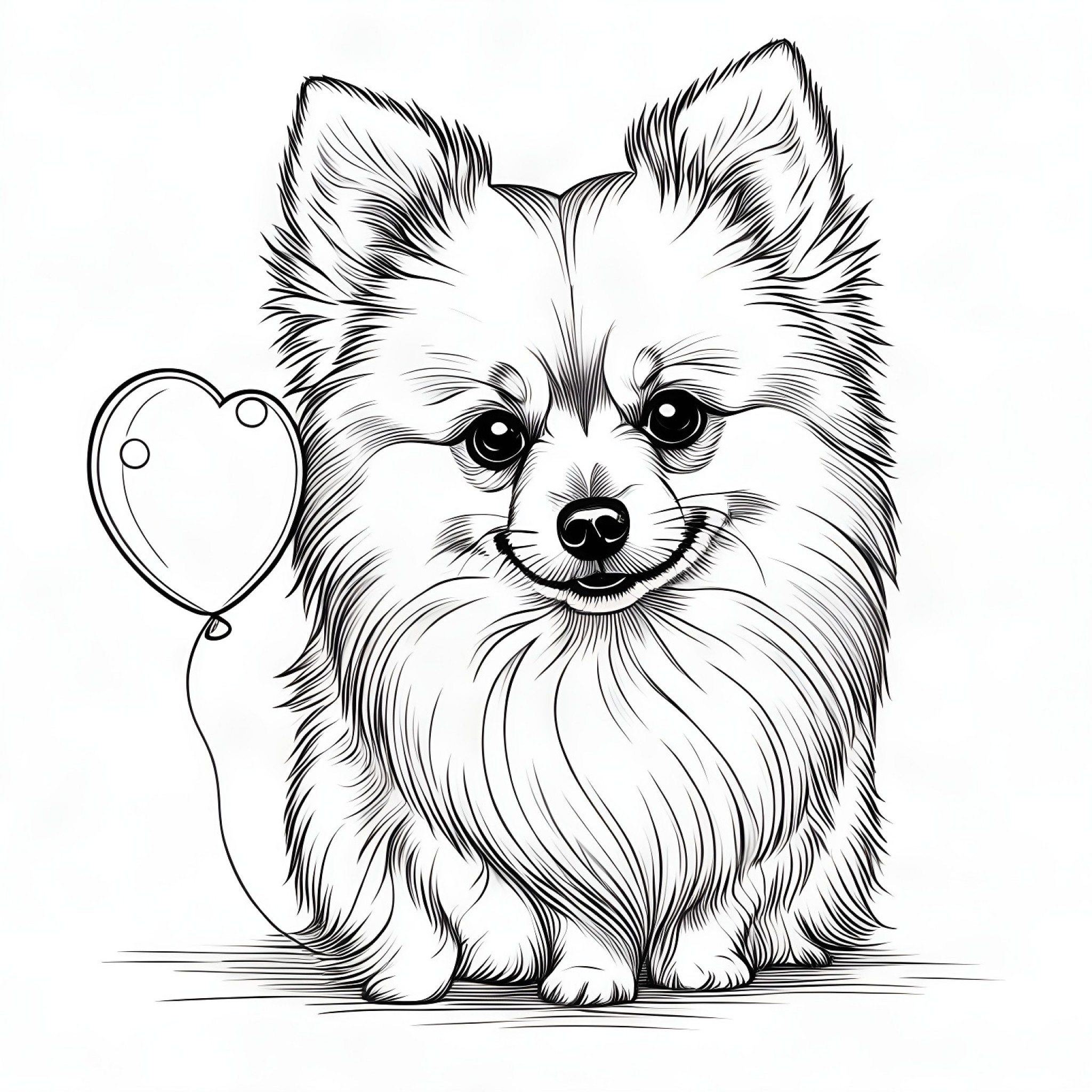 Best Pomeranian Coloring Pages (Free Printable PDF)