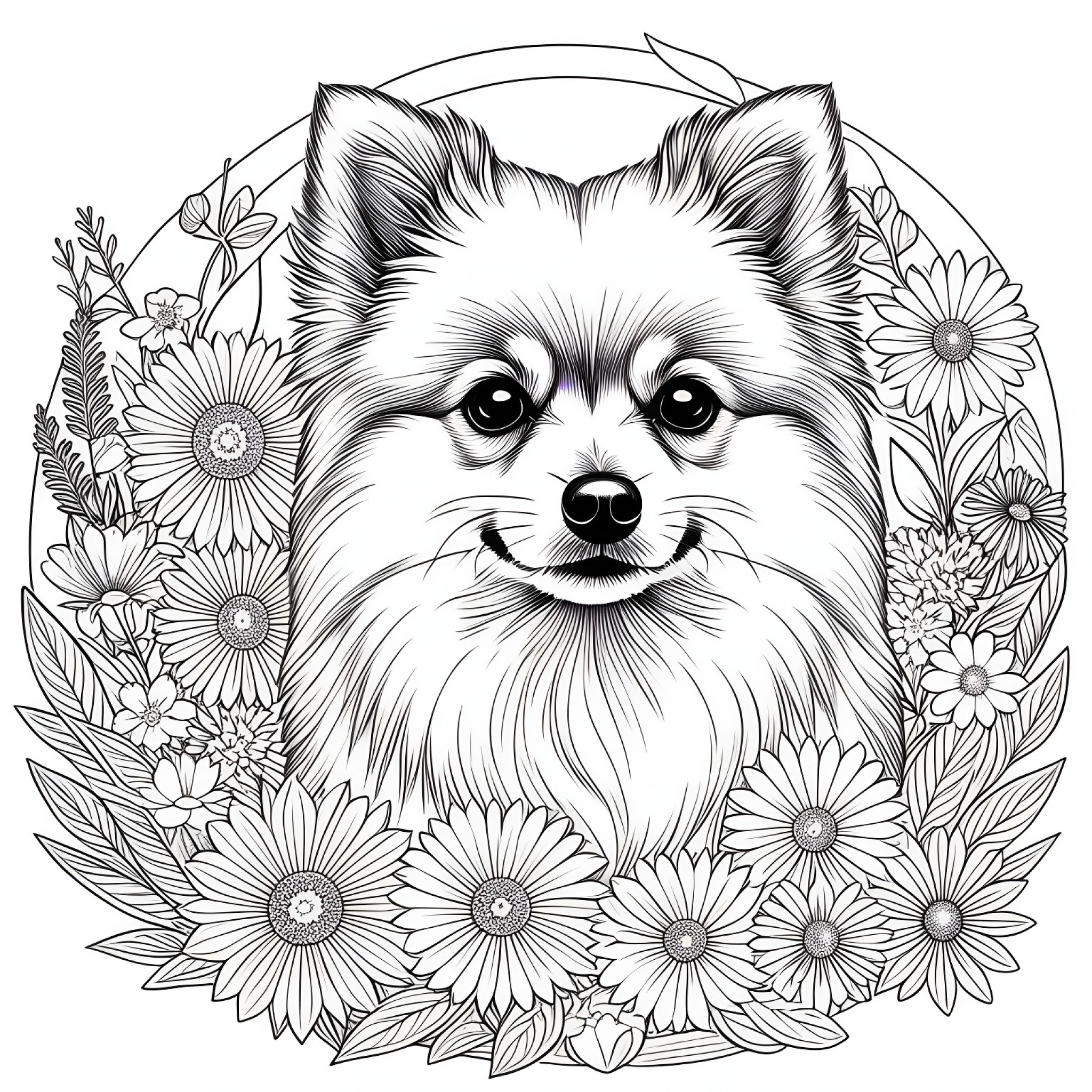 Best Pomeranian Coloring Pages (Free Printable PDF)