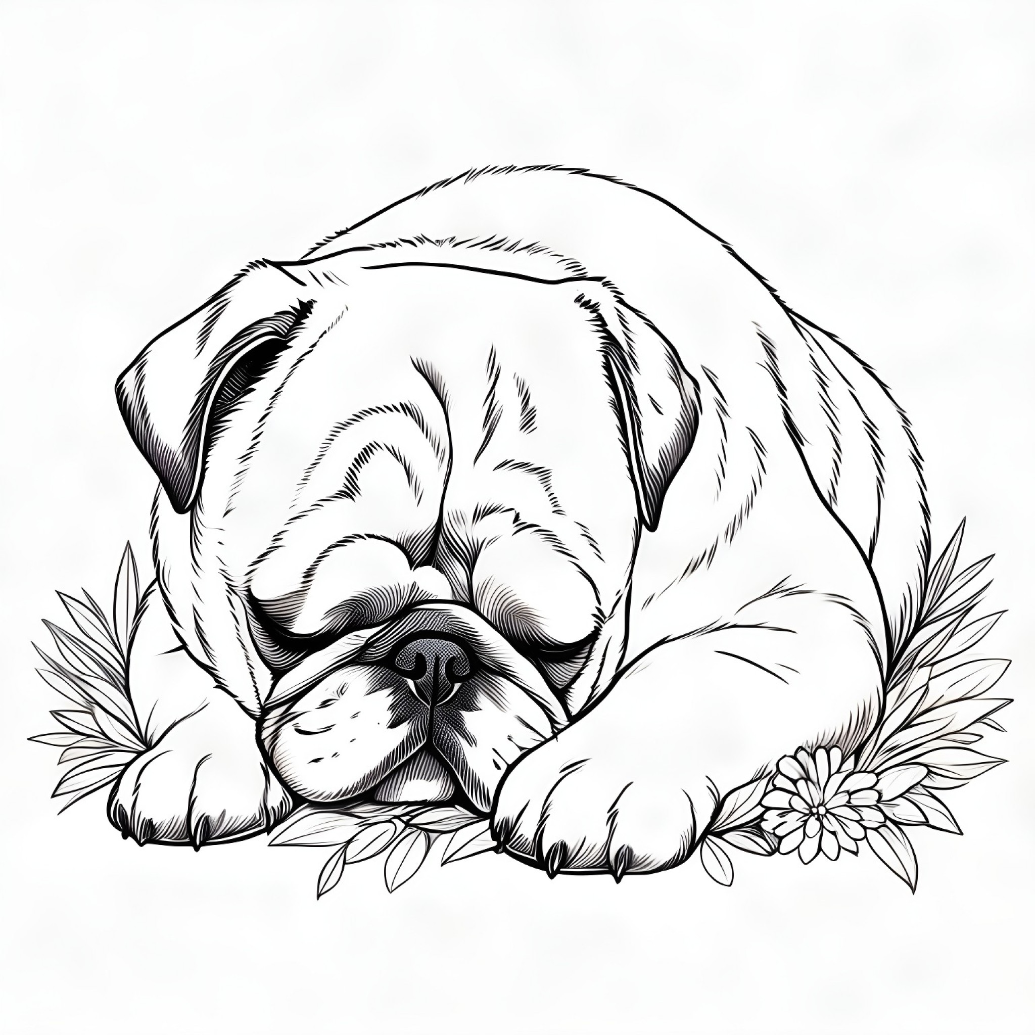 Best Pug Coloring Pages (Free Printable PDF)