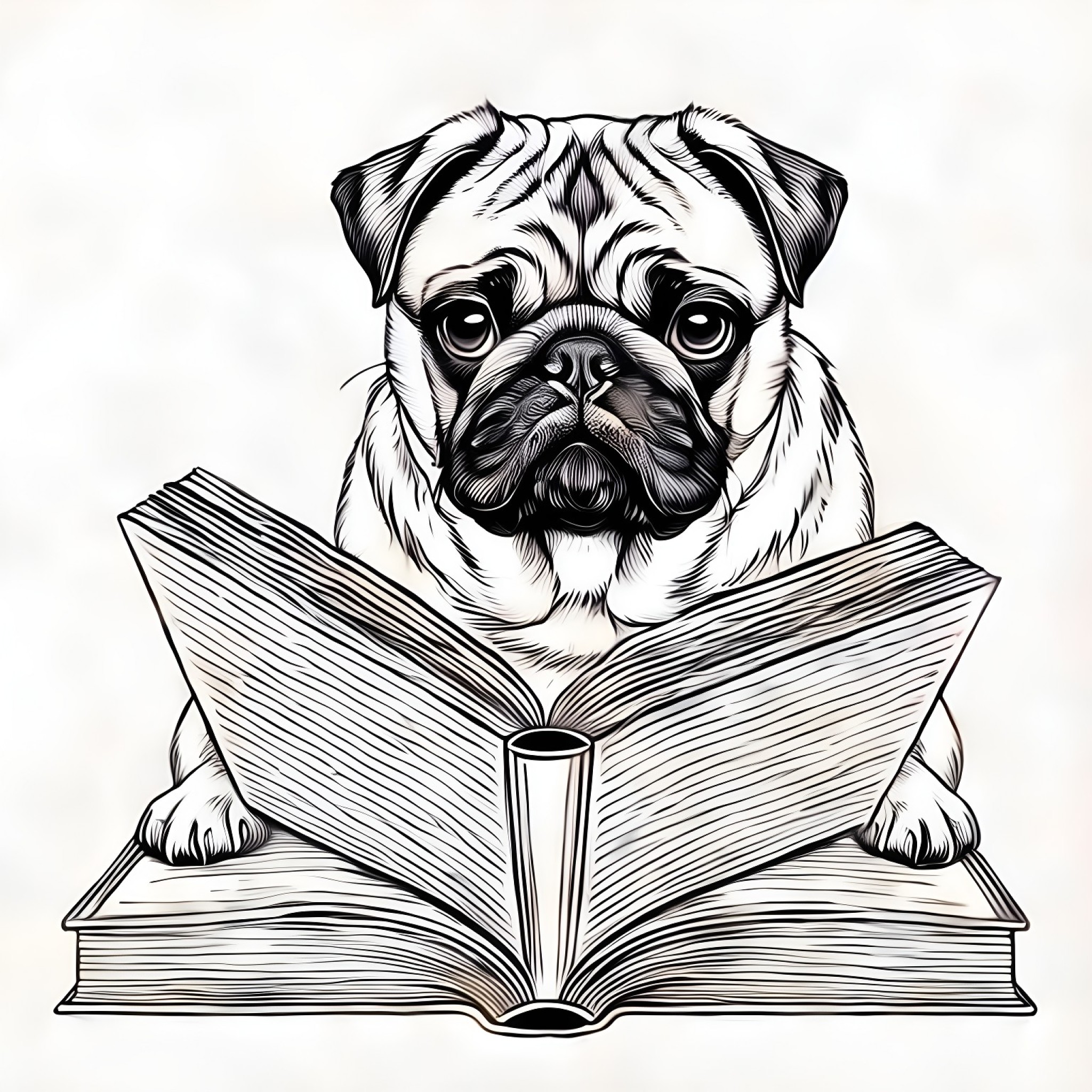 Best Pug Coloring Pages (Free Printable PDF)