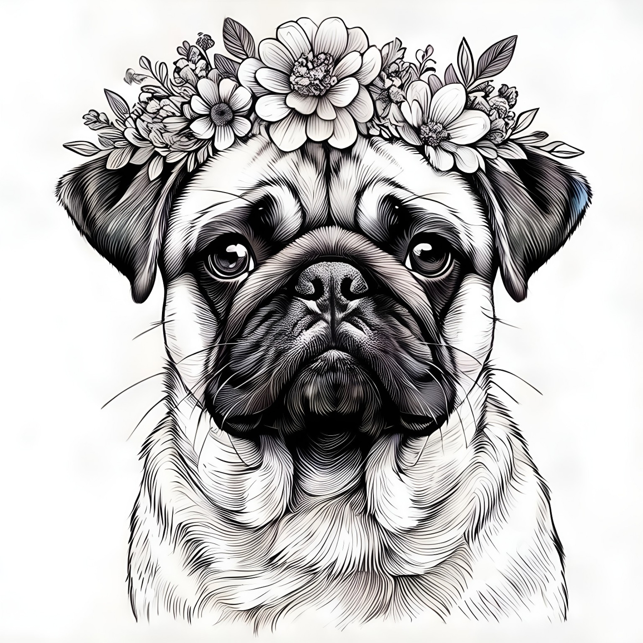 Best Pug Coloring Pages (Free Printable PDF)