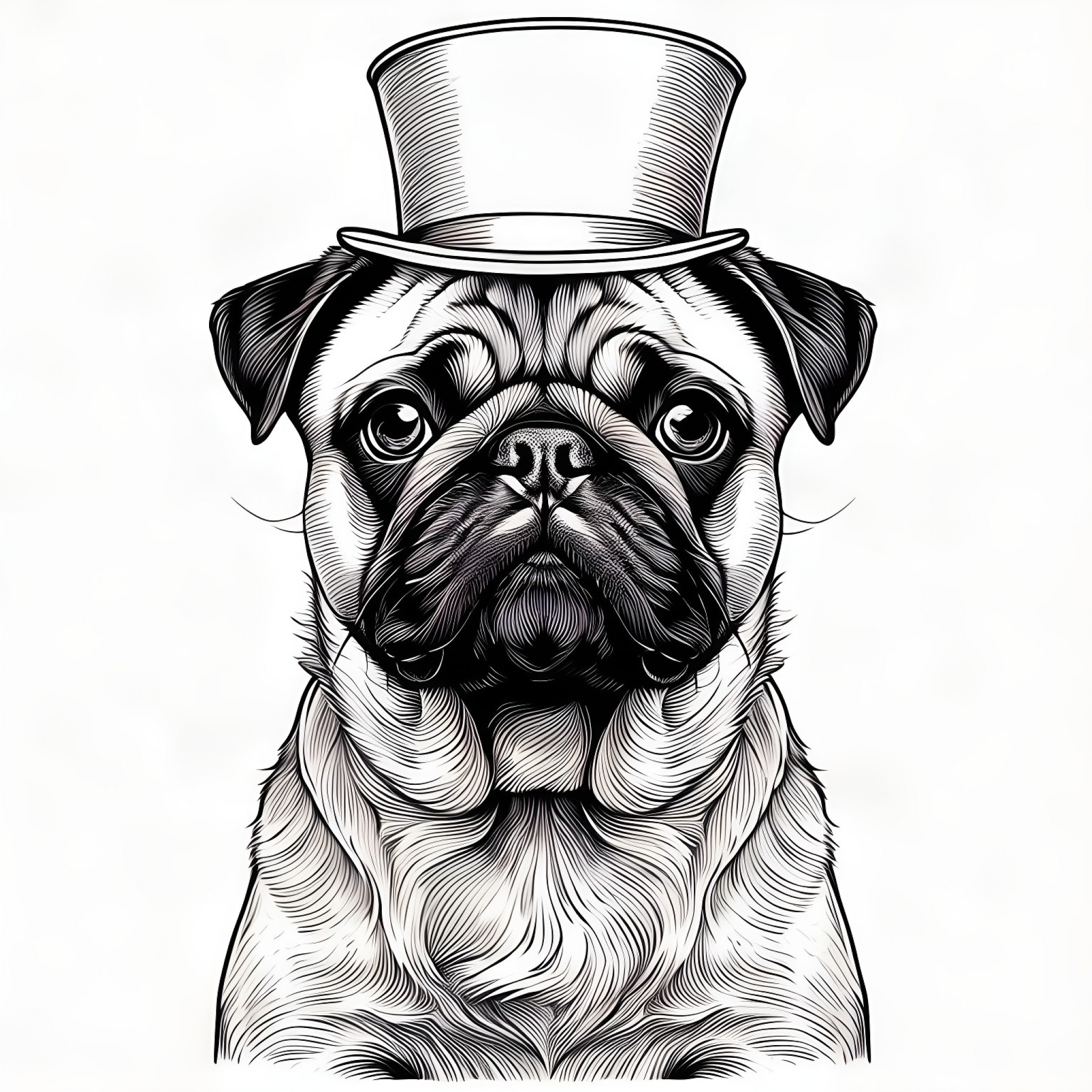 22 Best Pug Coloring Pages (Free Printable PDFs)