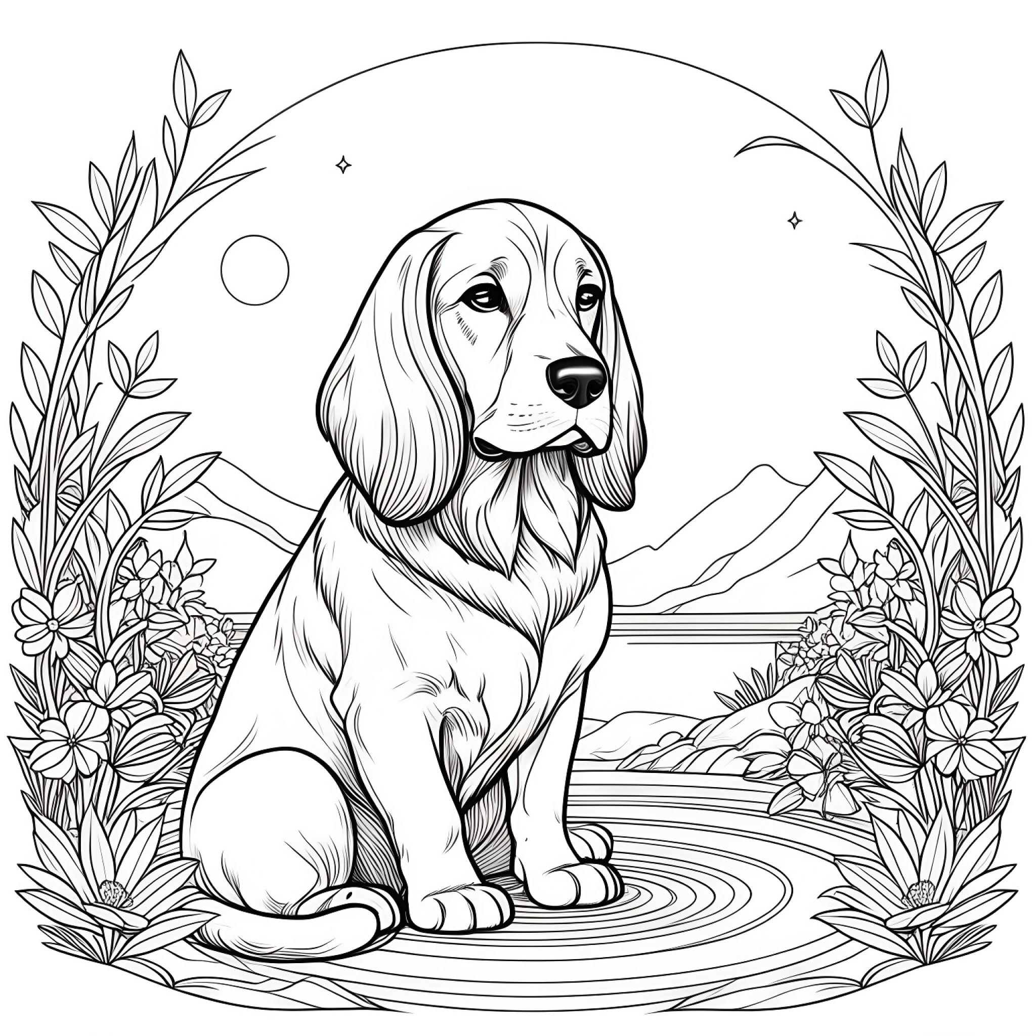 16 Best Bloodhound Coloring Pages (Free Printable PDFs)