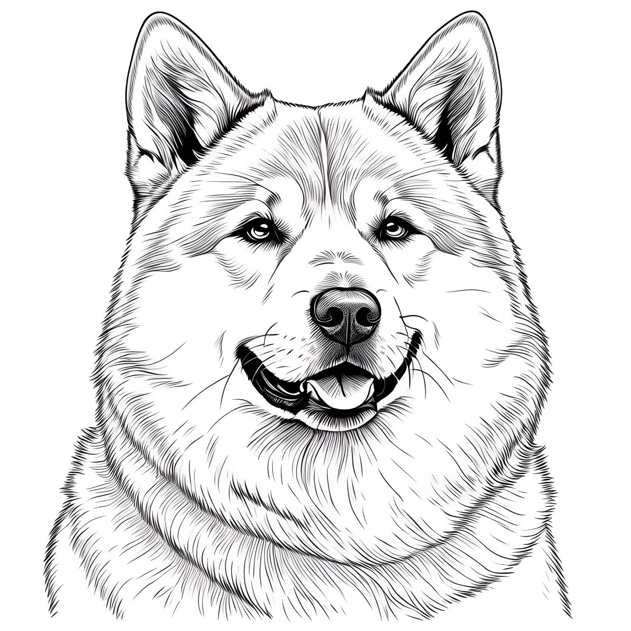 Best Akita Coloring Pages (Free Printable PDF)