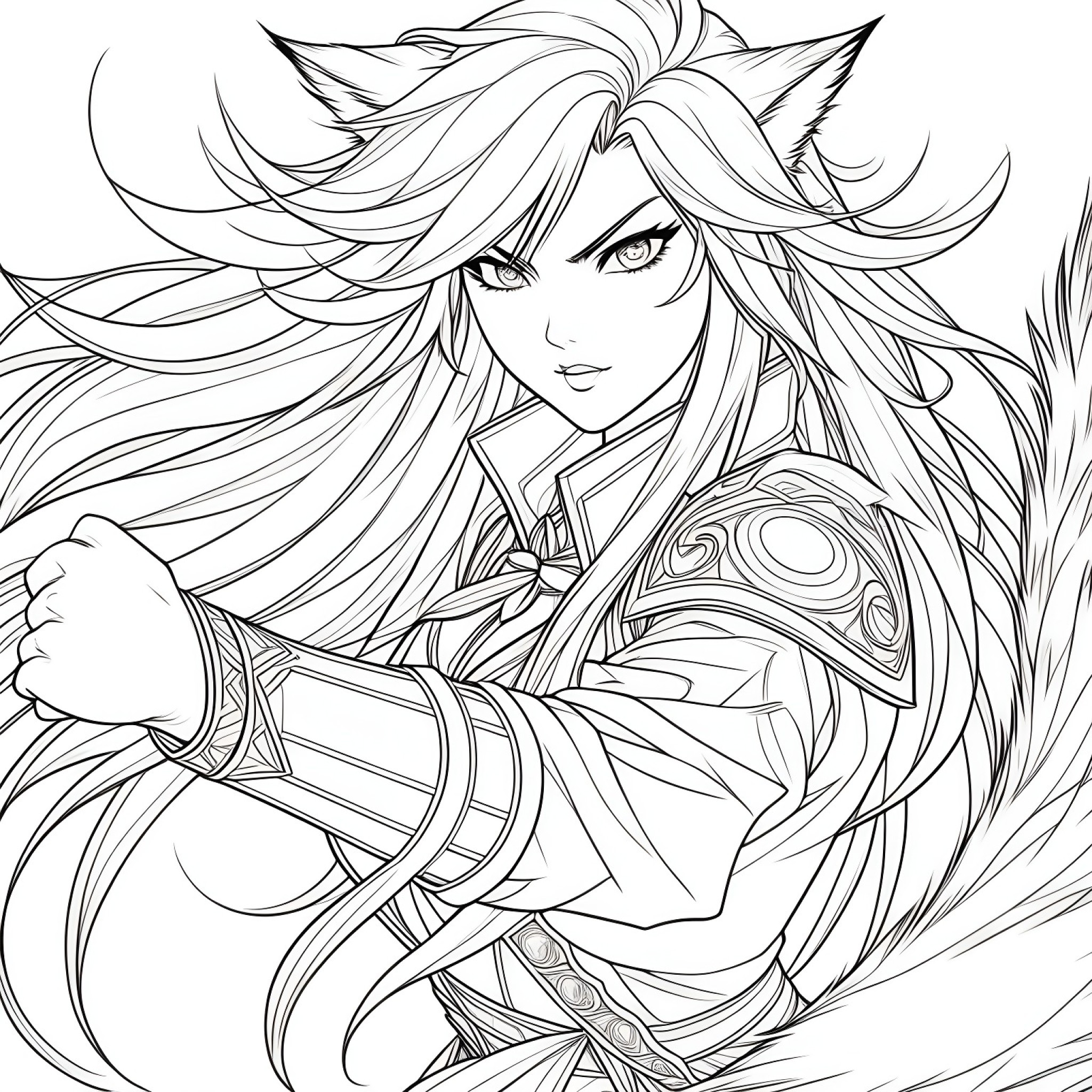 Best Ahri Coloring Pages (Free Printable PDF)