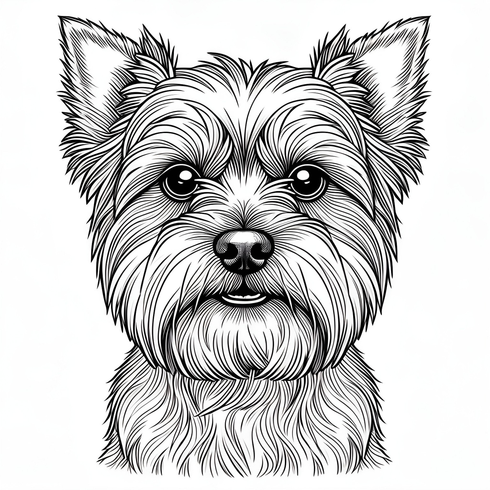 Best Yorkshire Terrier Coloring Pages (Free Printable PDF)