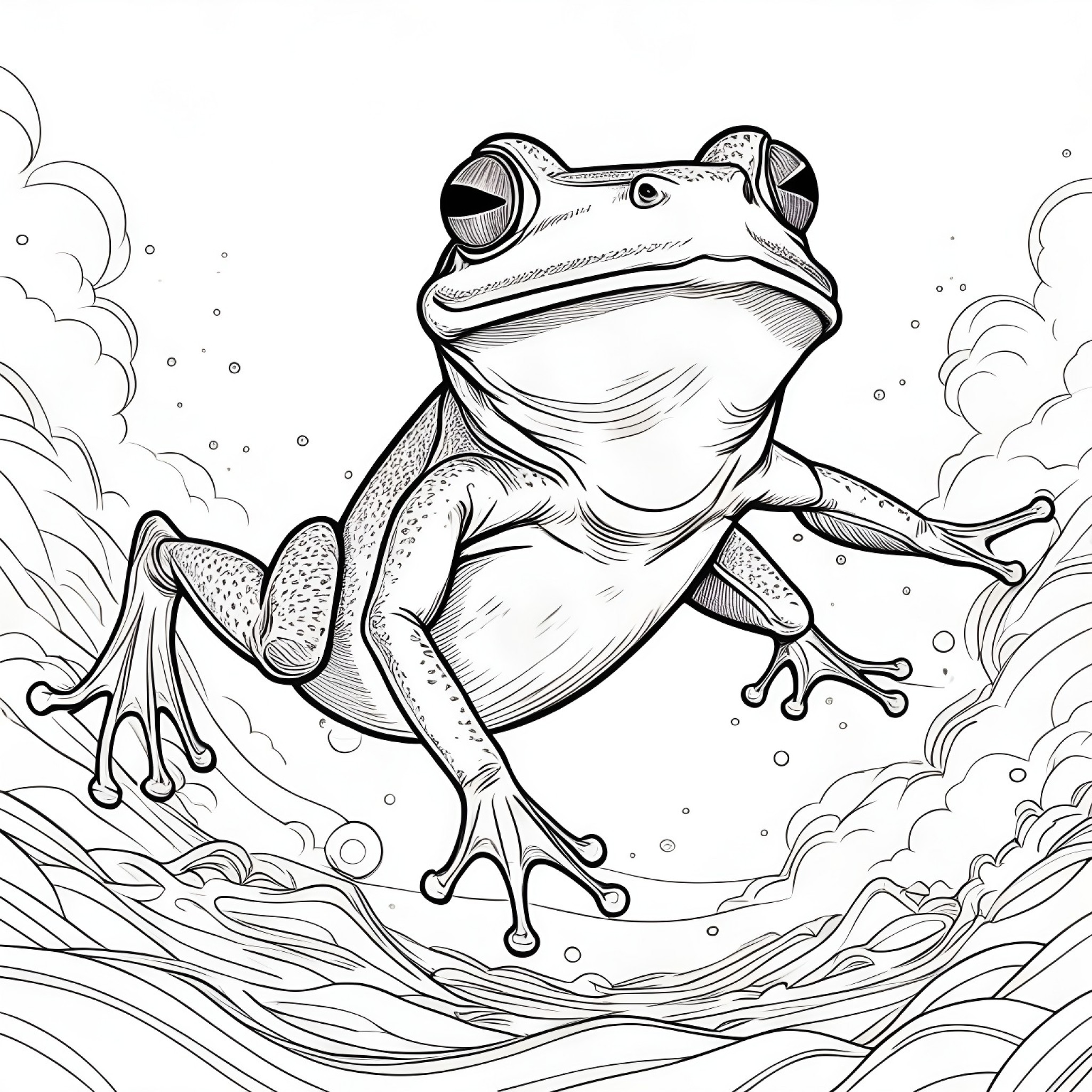 23 Best Frog Coloring Pages (Free Printable PDFs)