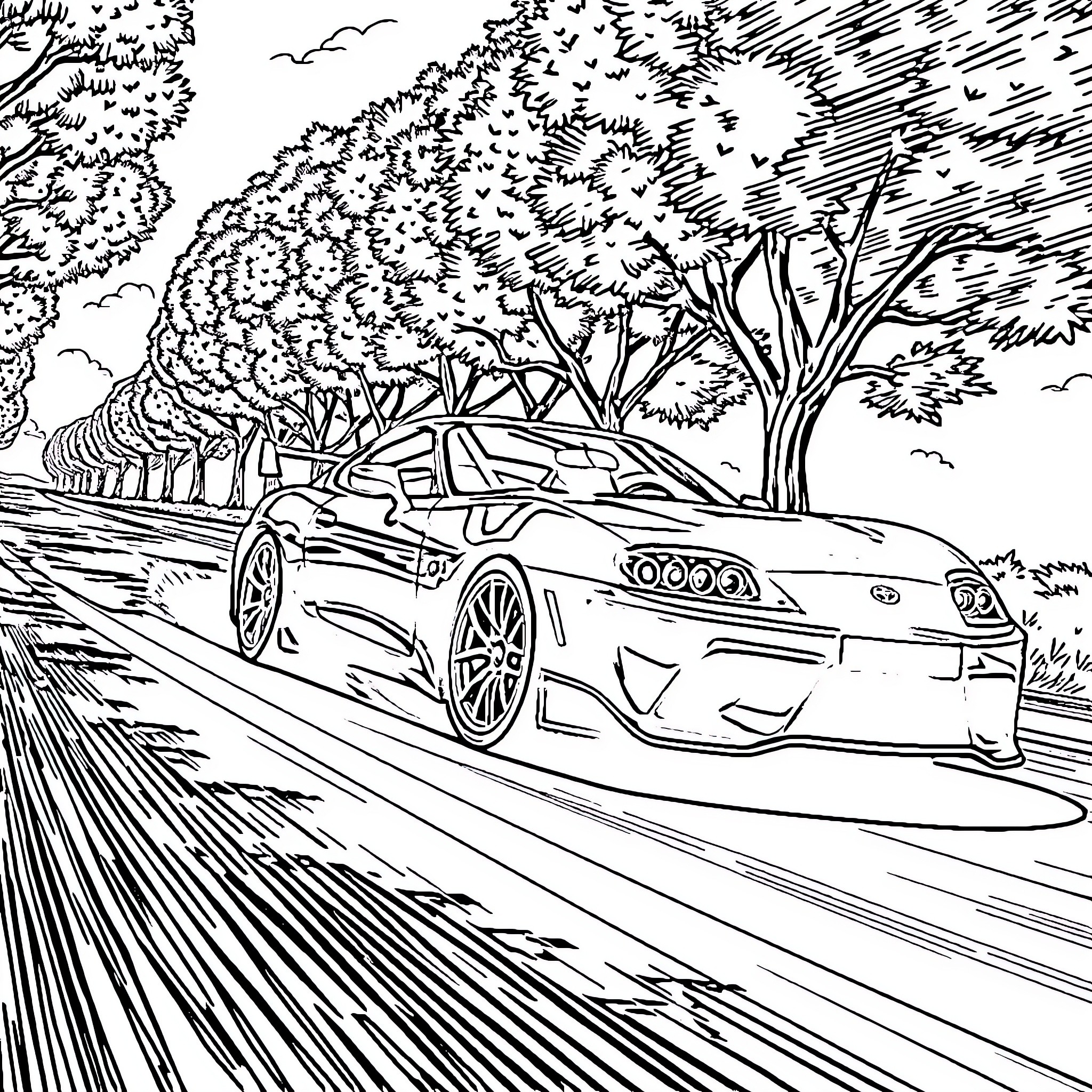 Best Toyota Supra Coloring Pages (Free Printable PDF)