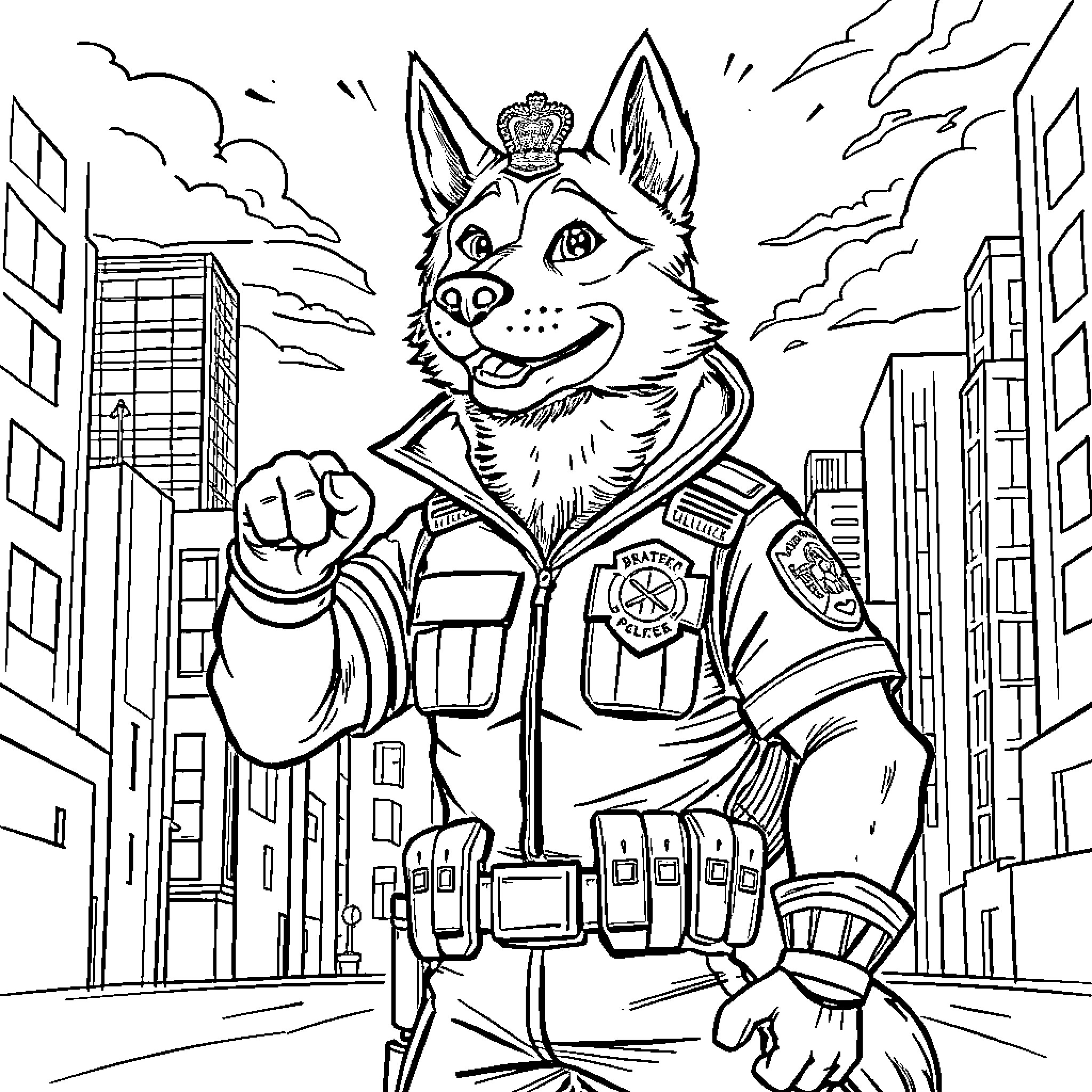 Best Dogman Coloring Pages (Free Printable PDF)