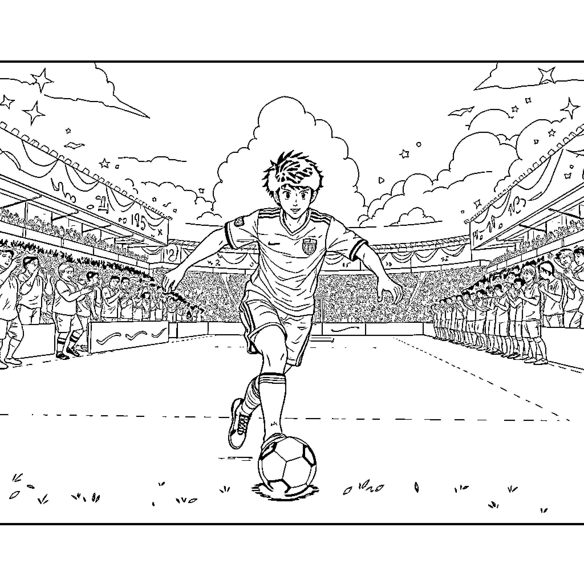 Best Captain Tsubasa Coloring Pages (Free Printable PDF)