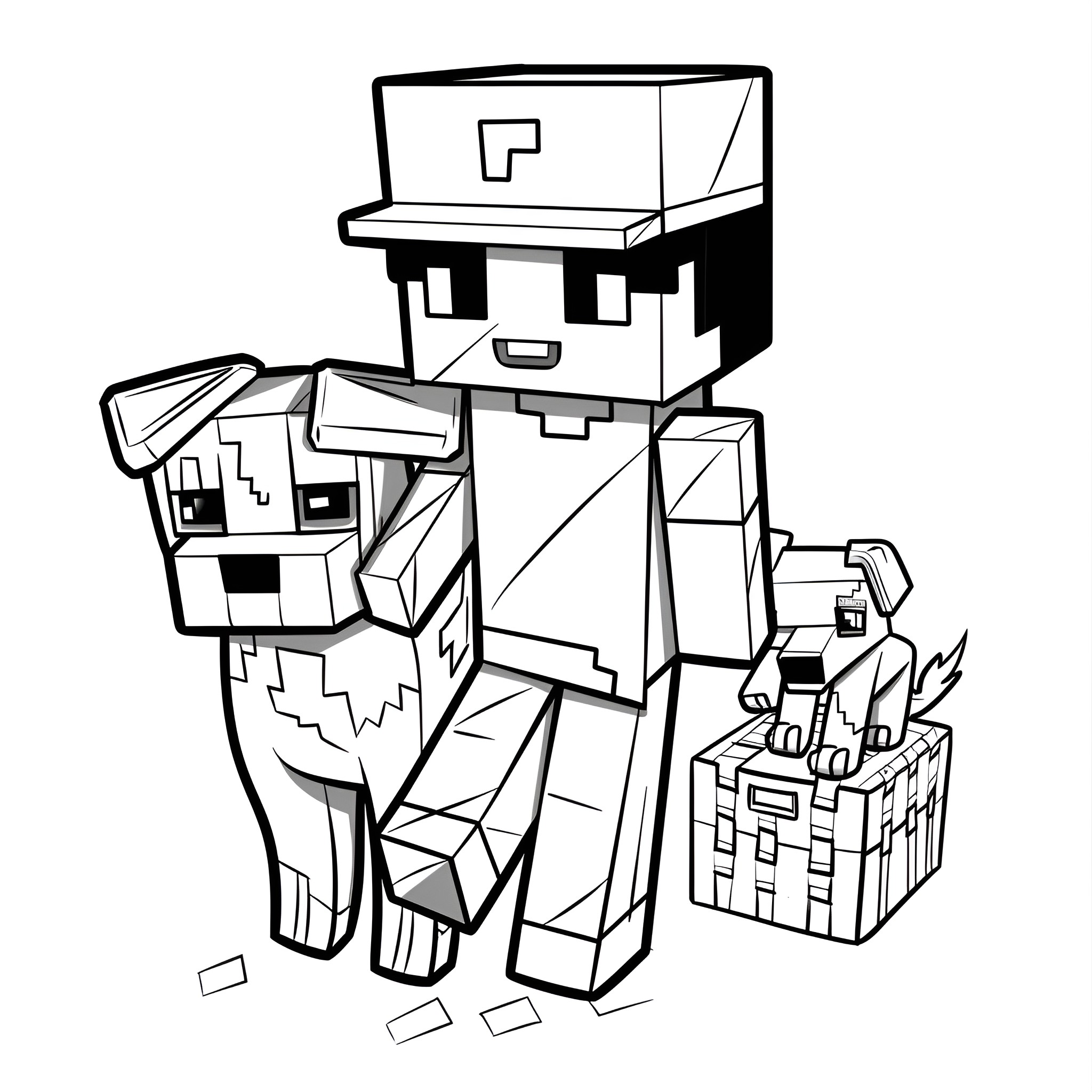 Best Minecraft Coloring Pages (Free Printable PDF)
