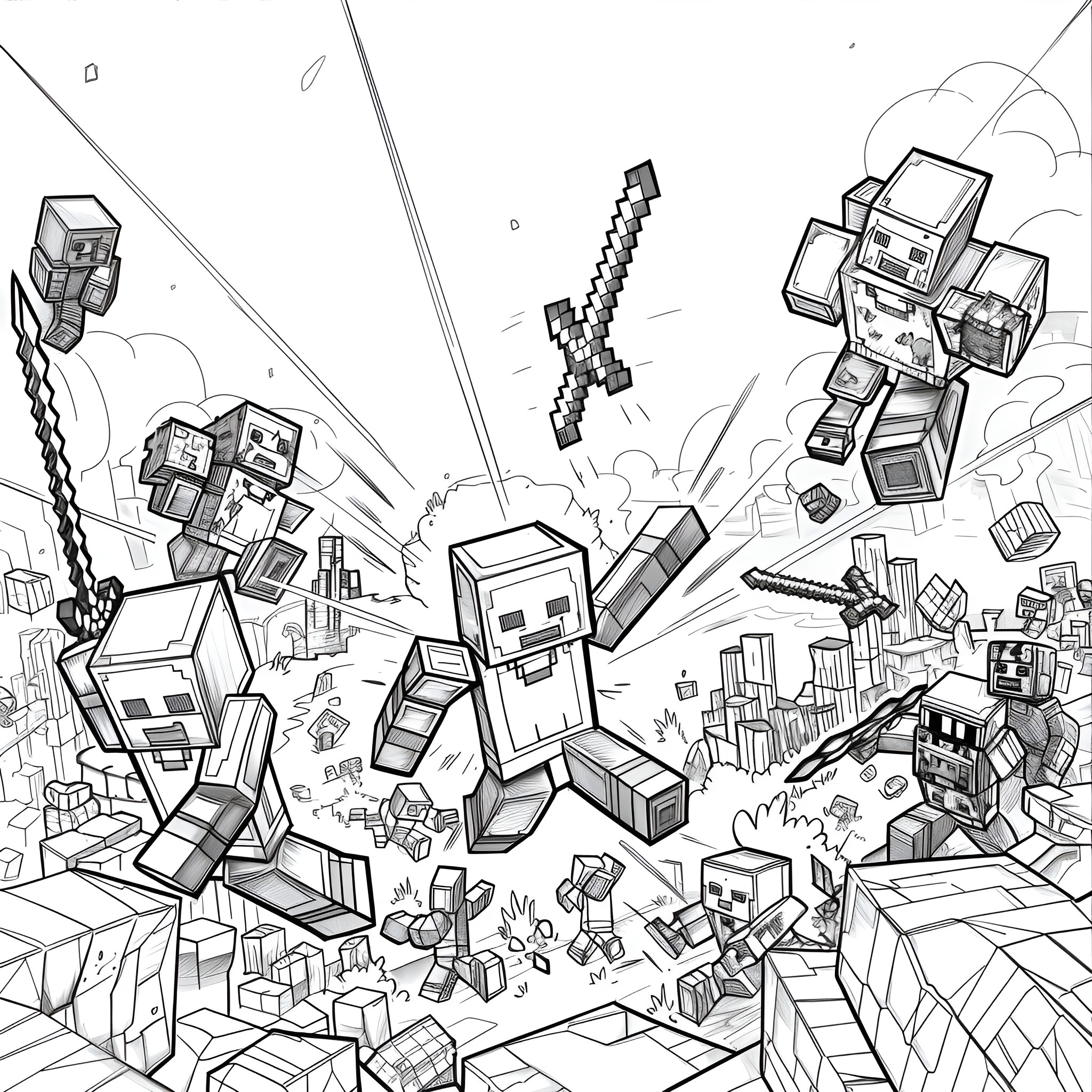 Best Minecraft Coloring Pages (Free Printable PDF)