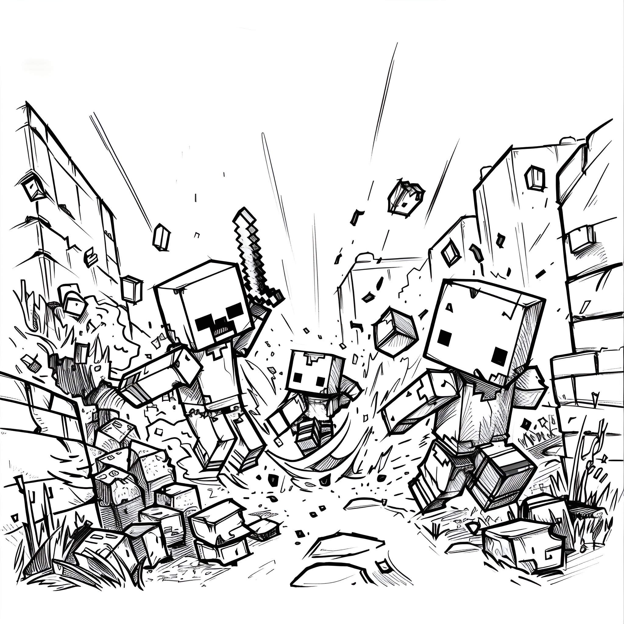 Best Minecraft Coloring Pages (Free Printable PDF)