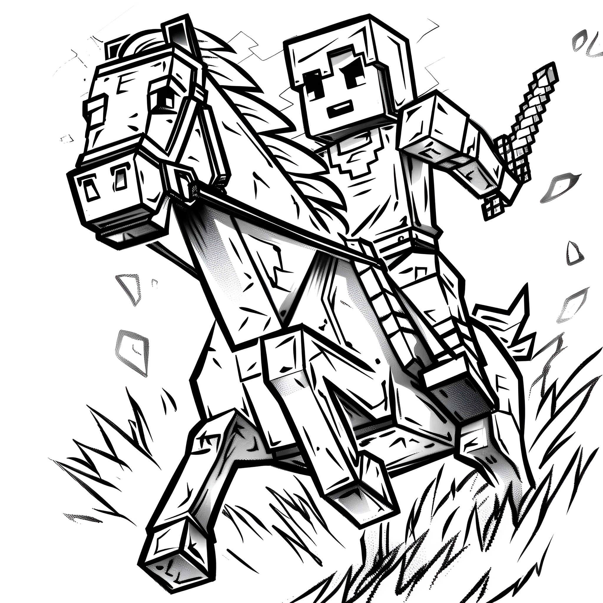 Best Minecraft Coloring Pages (Free Printable PDF)