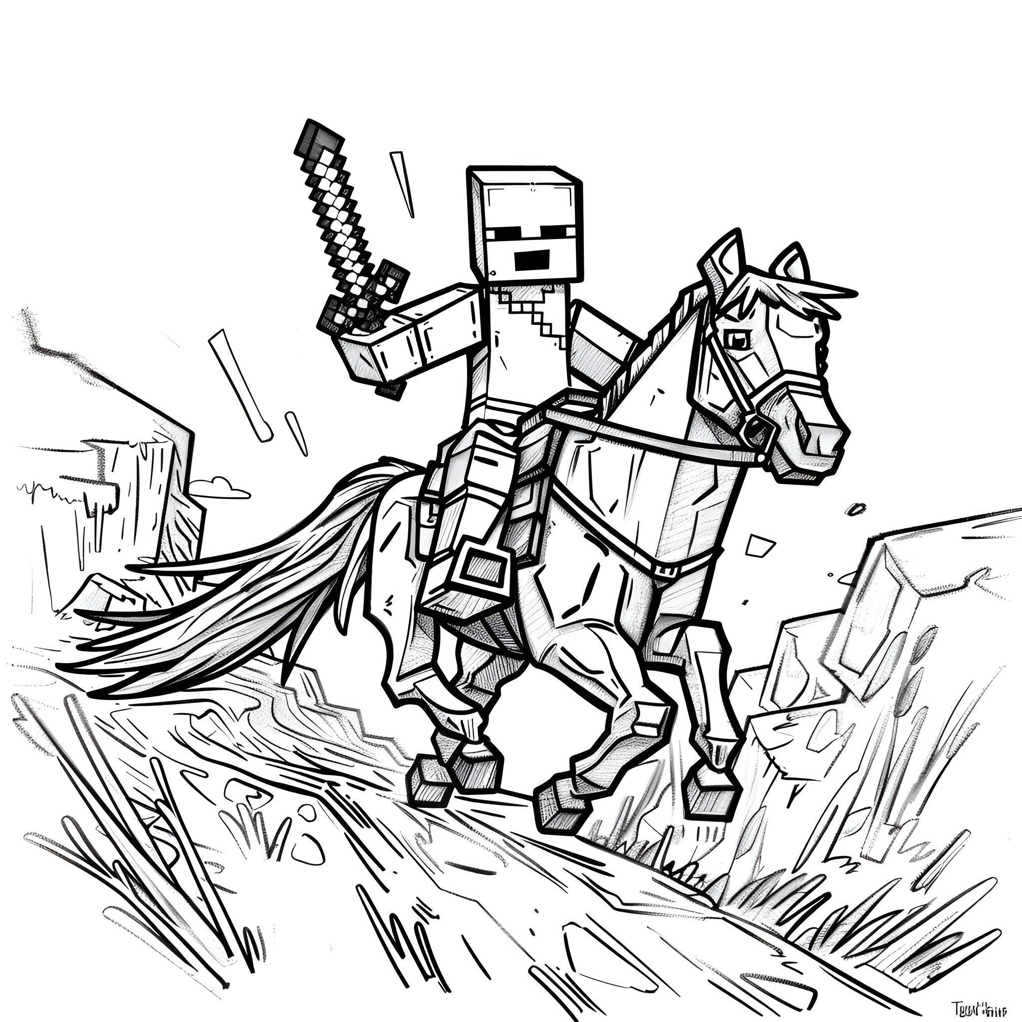 Best Minecraft Coloring Pages (Free Printable PDF)