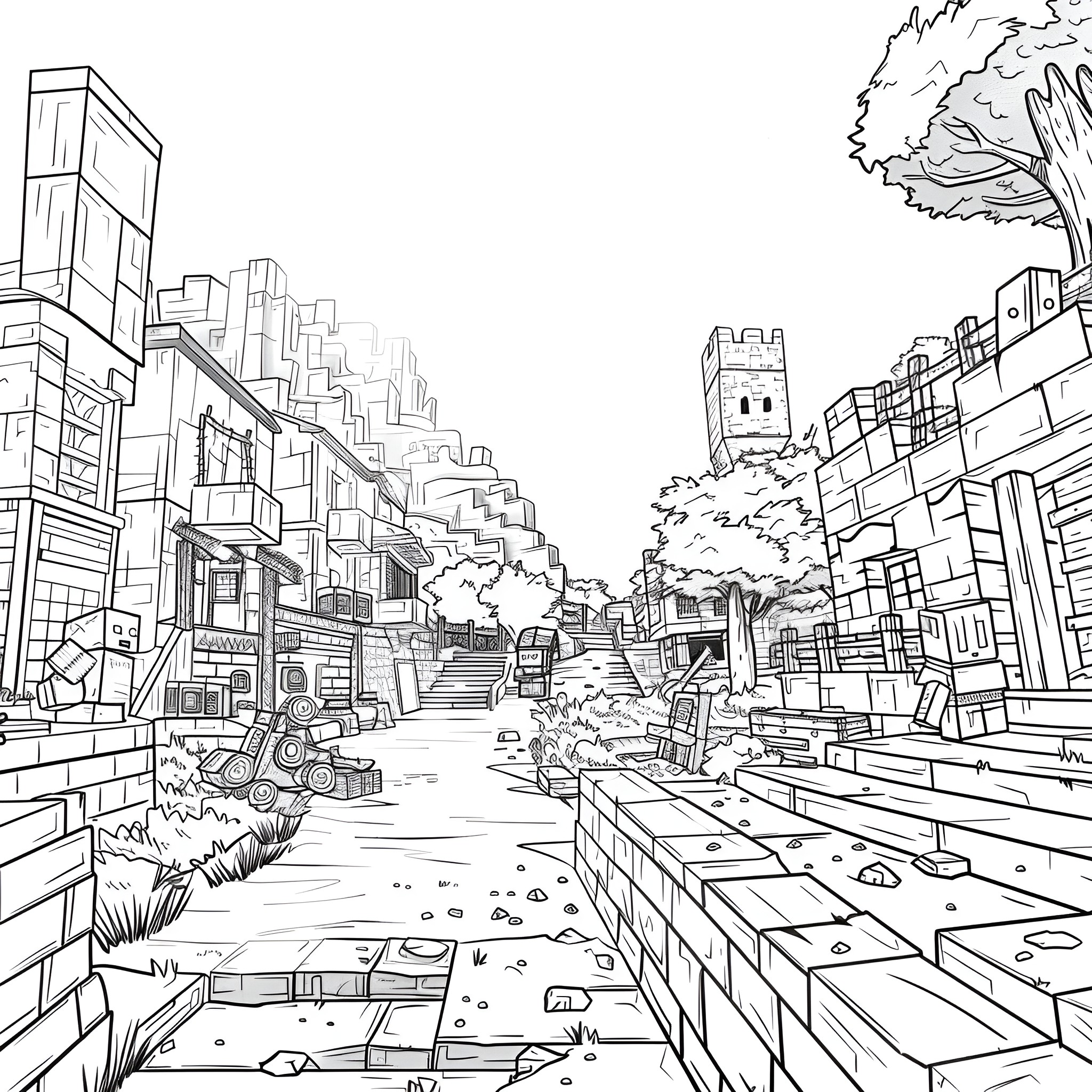 Best Minecraft Coloring Pages (Free Printable PDF)