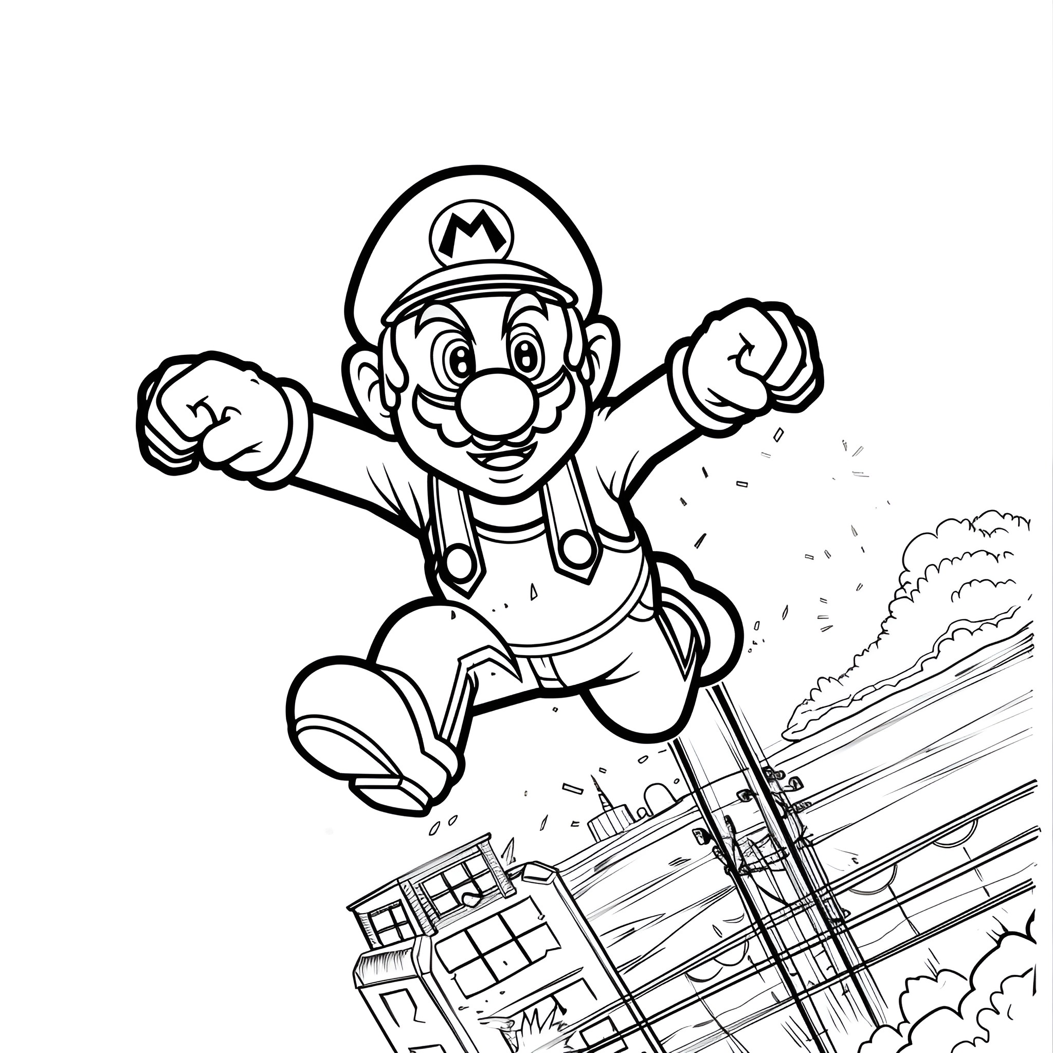 Best Mario Coloring Pages (Free Printable PDF)