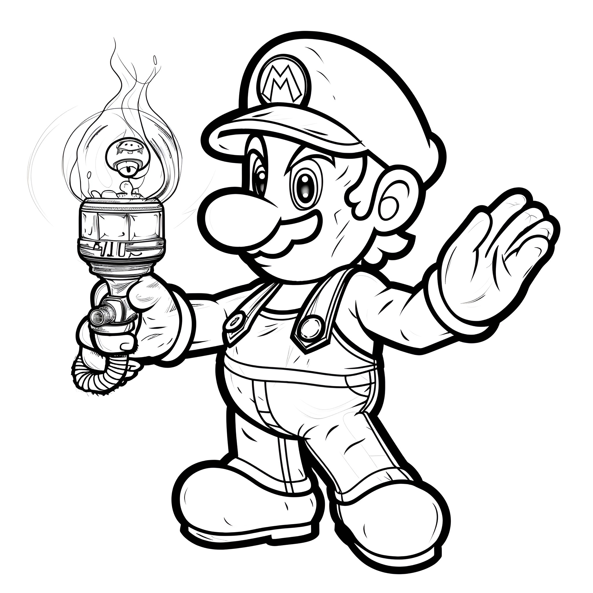 Best Mario Coloring Pages (Free Printable PDF)