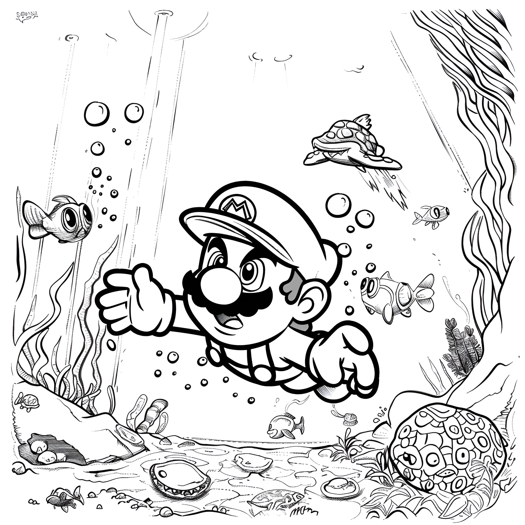 Best Mario Coloring Pages (Free Printable PDF)