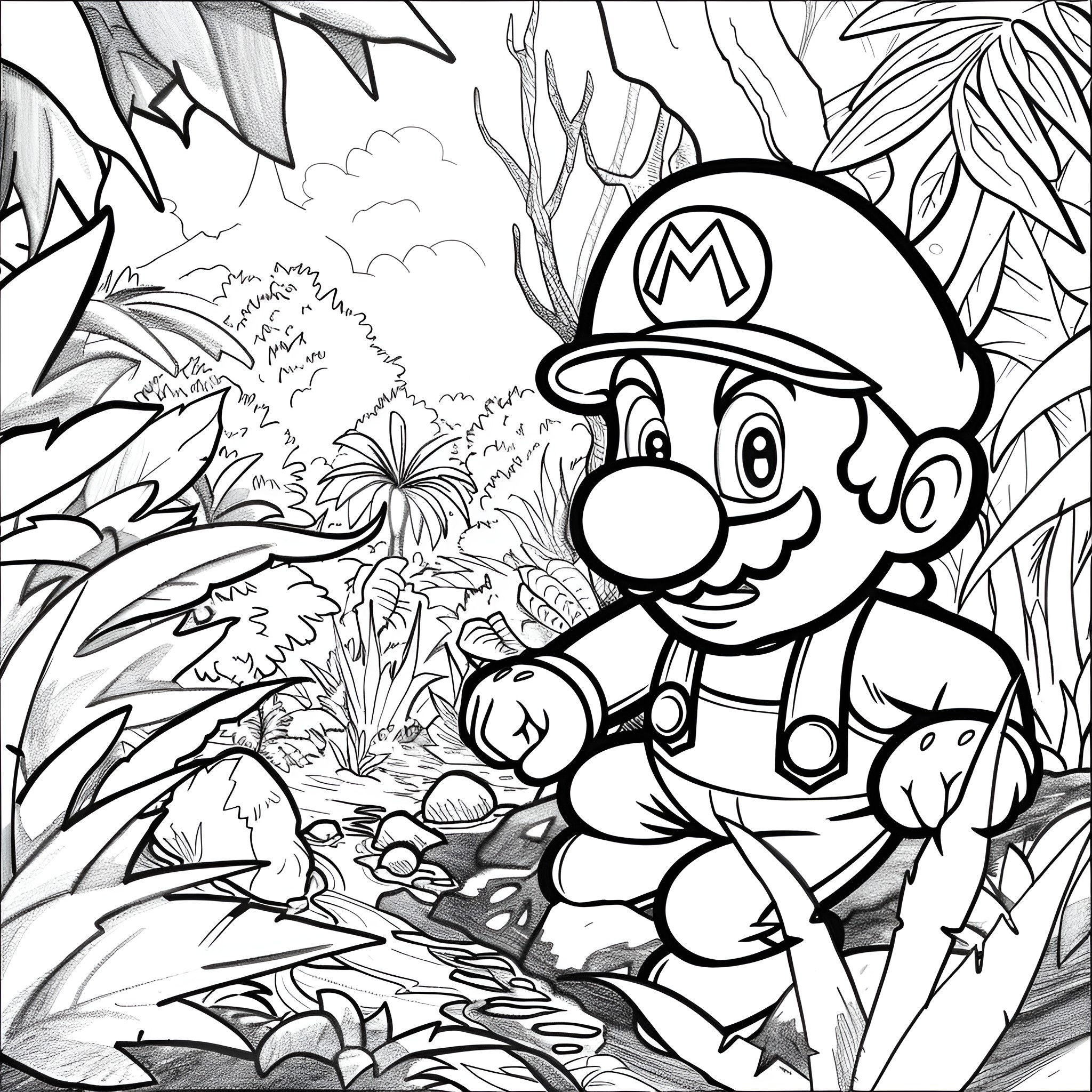 Best Mario Coloring Pages (Free Printable PDF)