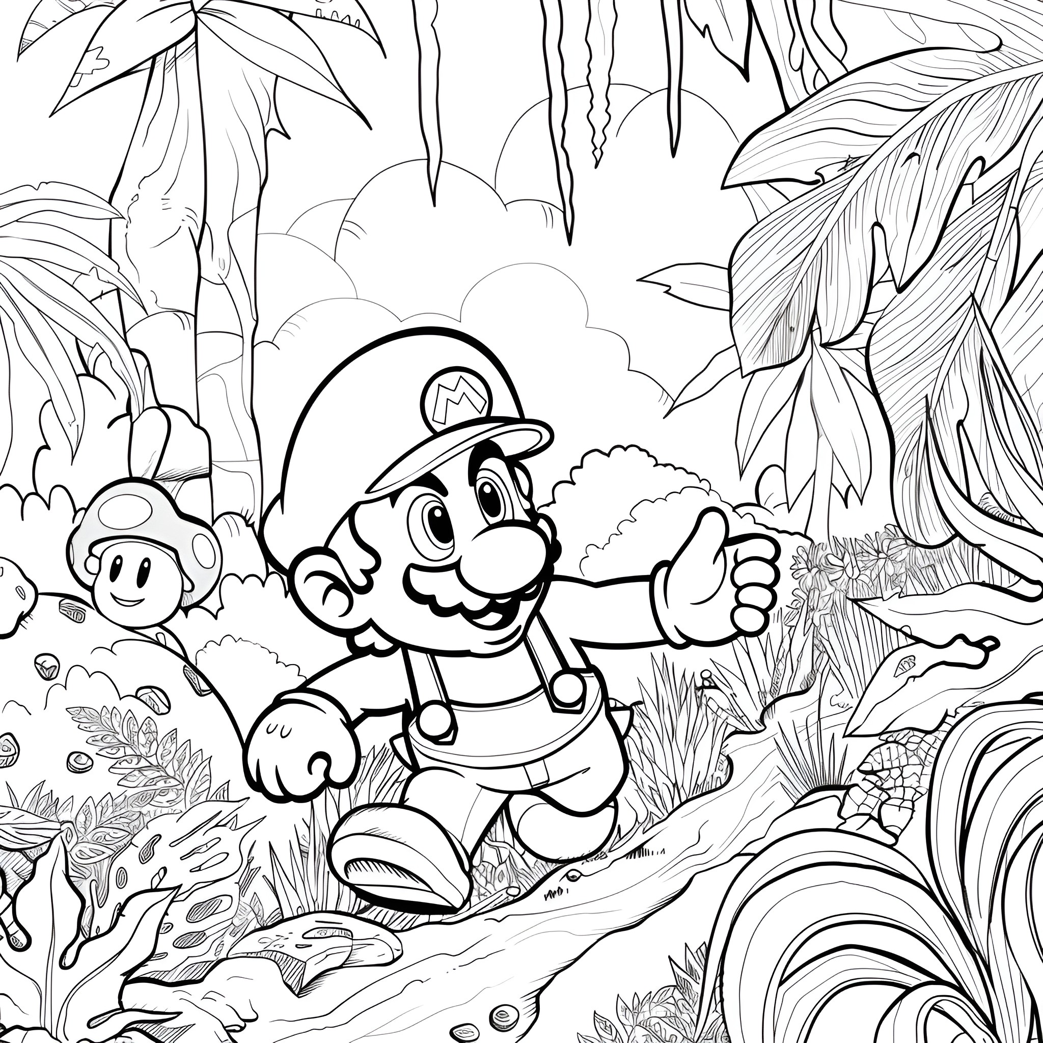 Best Mario Coloring Pages (Free Printable PDF)