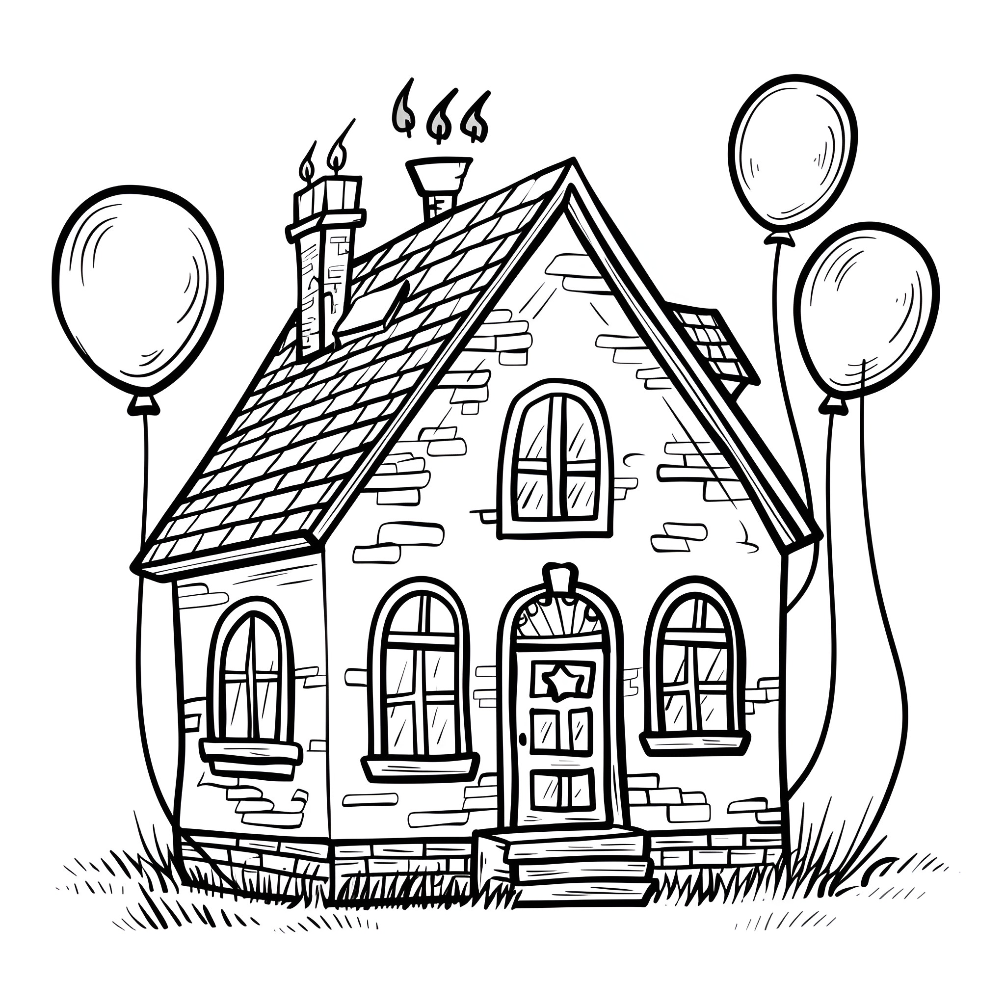 Best House Coloring Pages (Free Printable PDF)