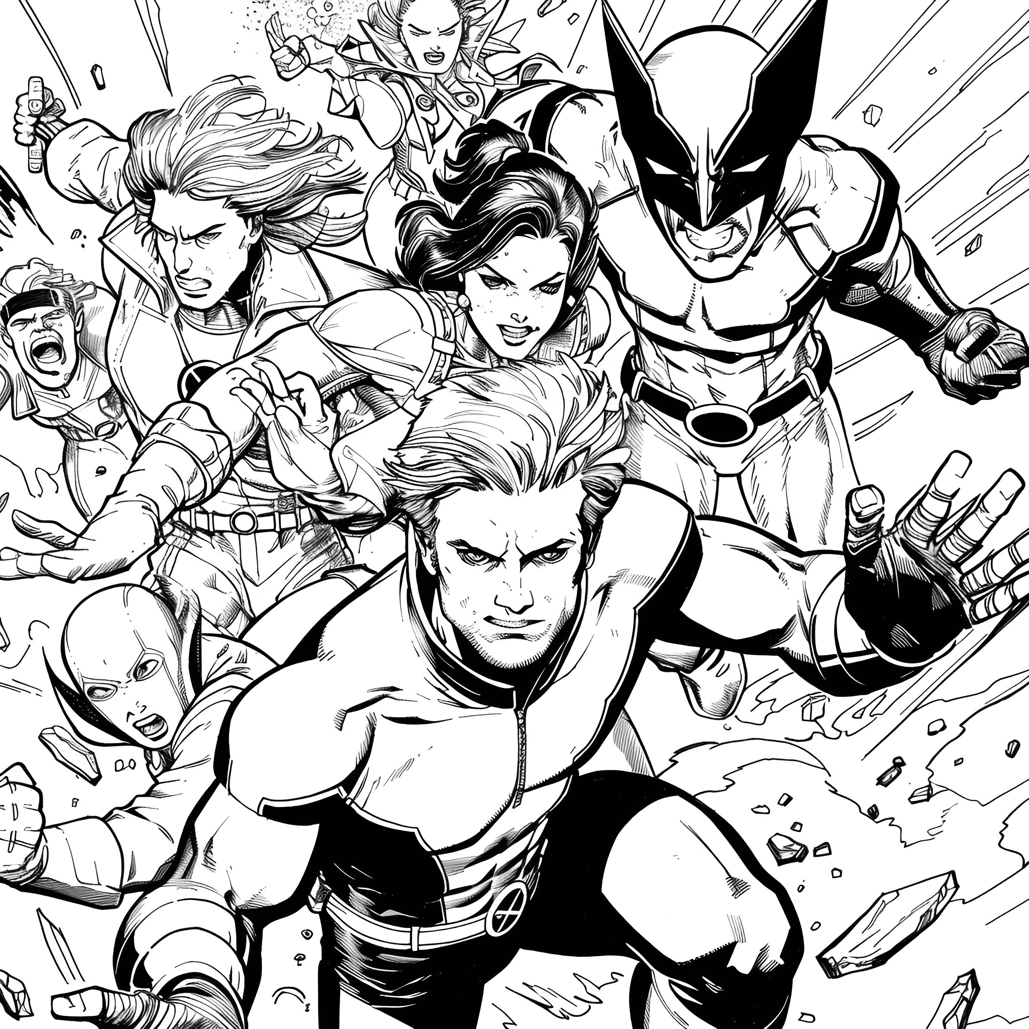 Best X-Men Coloring Pages (Free Printable PDF)