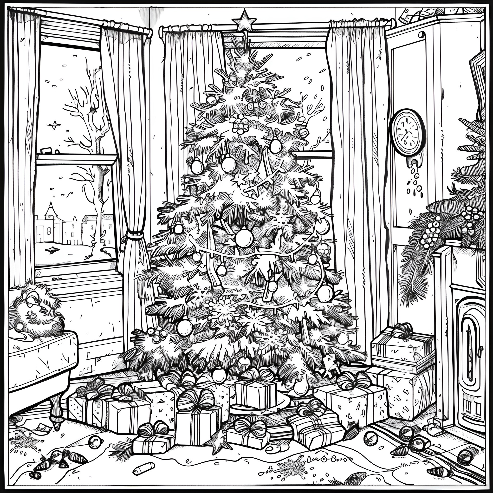 Best Christmas Coloring Pages (Free Printable PDF)