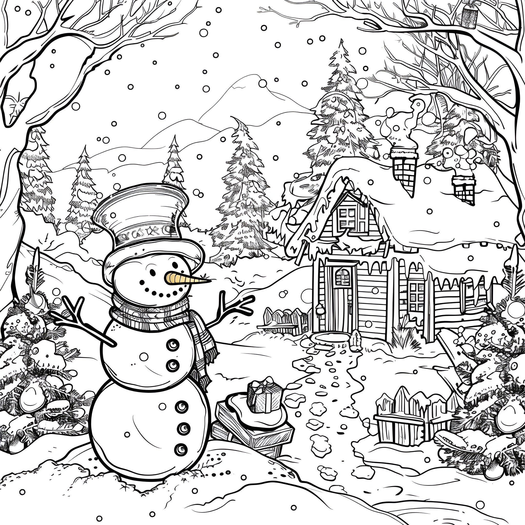 Best Christmas Coloring Pages (Free Printable PDF)