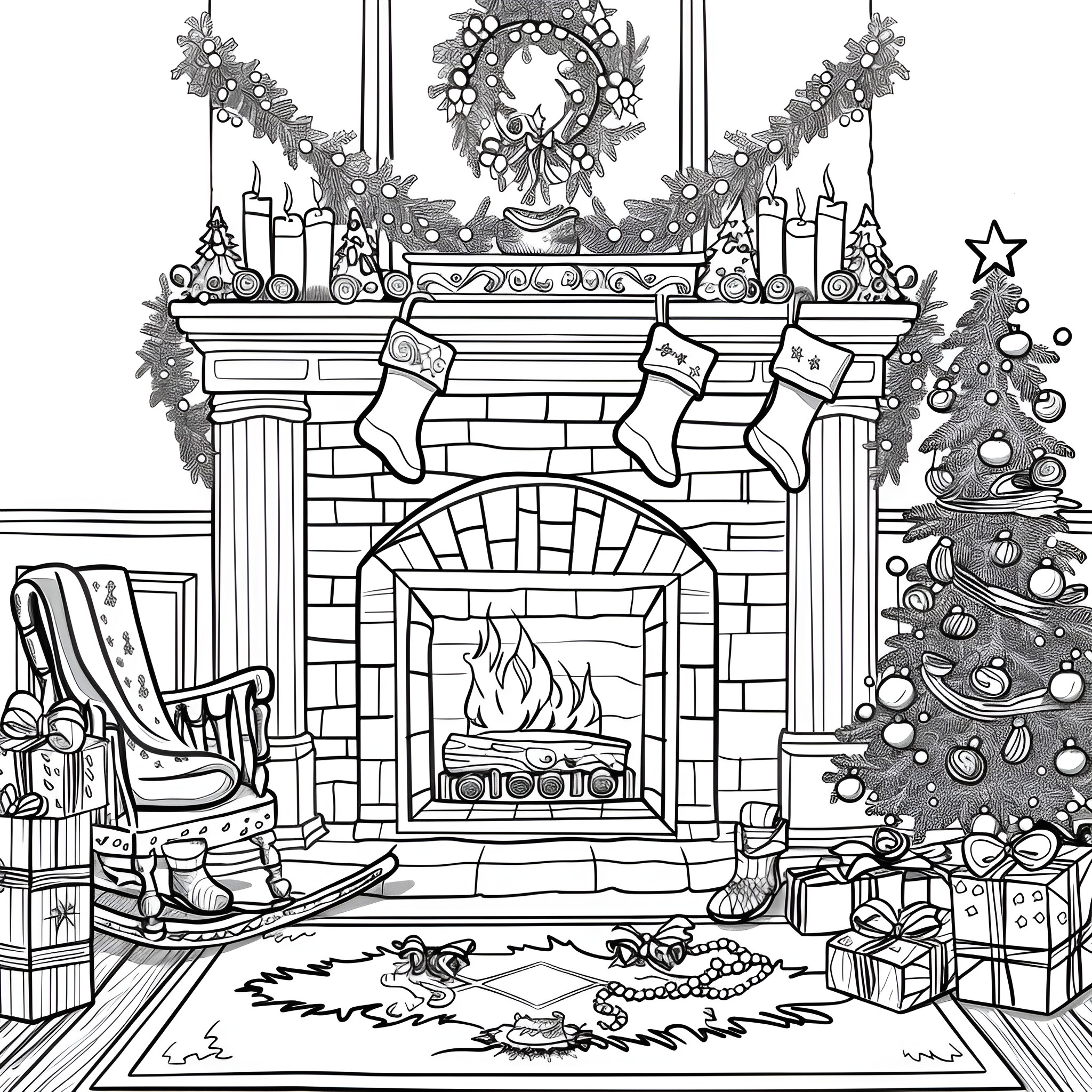 Best Christmas Coloring Pages (Free Printable PDF)