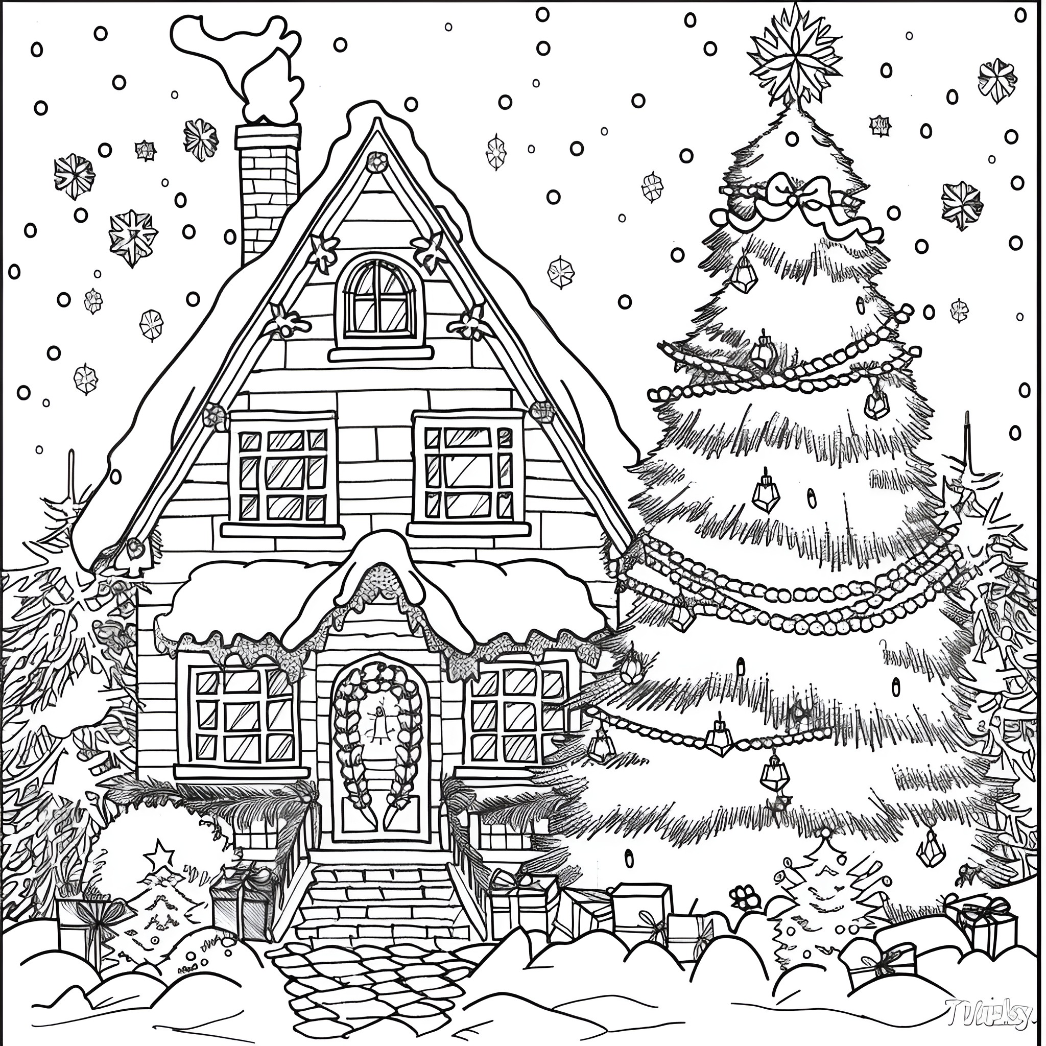 Best Christmas Coloring Pages (Free Printable PDF)