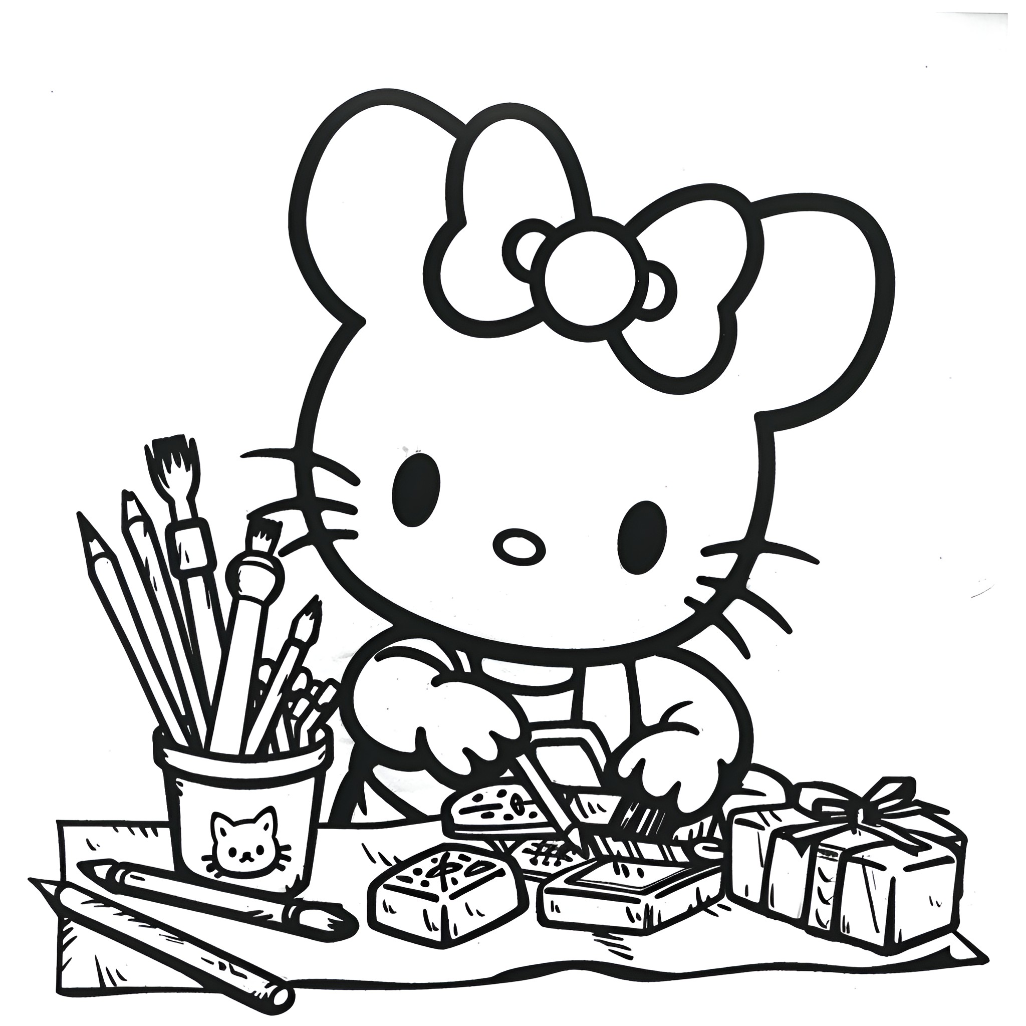 85 Best Hello Kitty Coloring Pages (Free Printable PDFs)