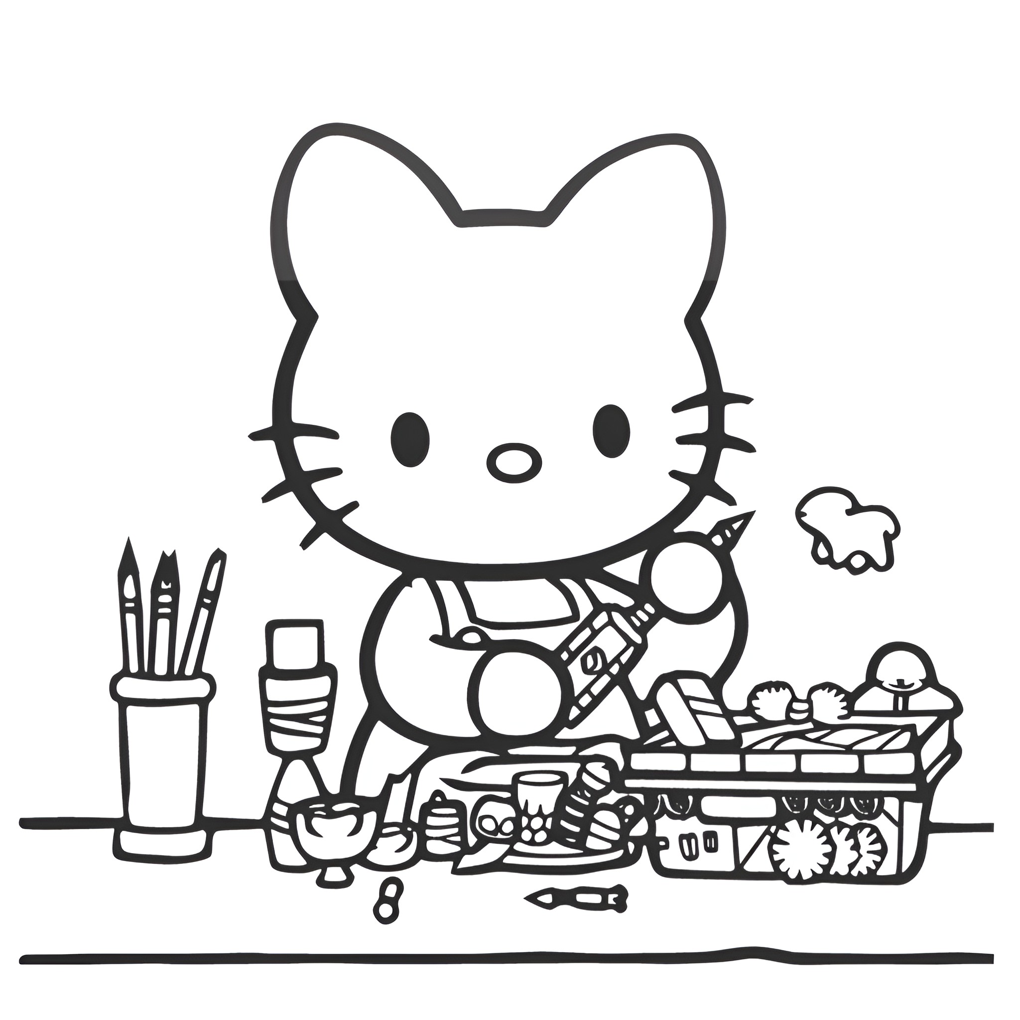 85 Best Hello Kitty Coloring Pages (Free Printable PDFs)