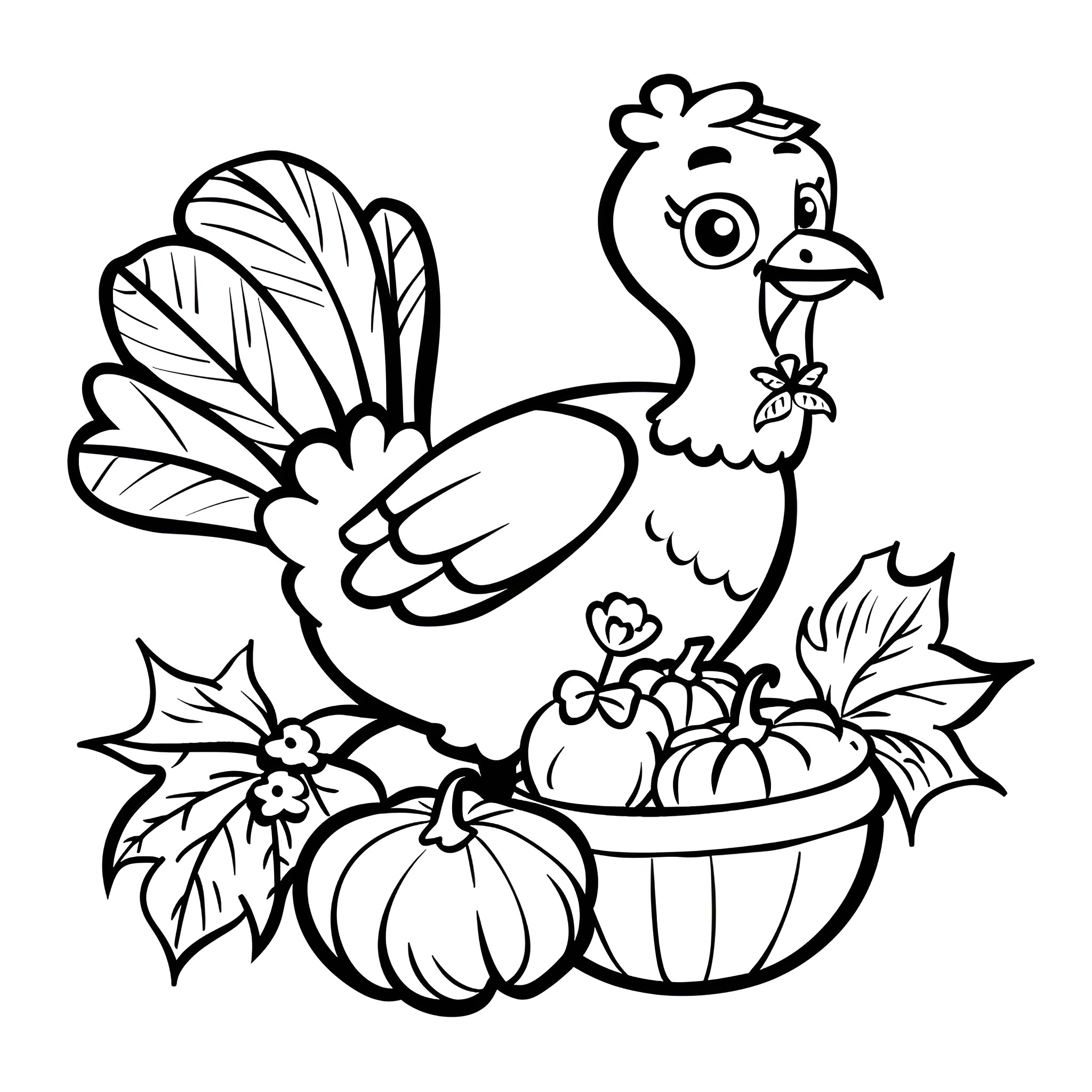 59 Best Thanksgiving Coloring Pages (Free Printable PDFs)