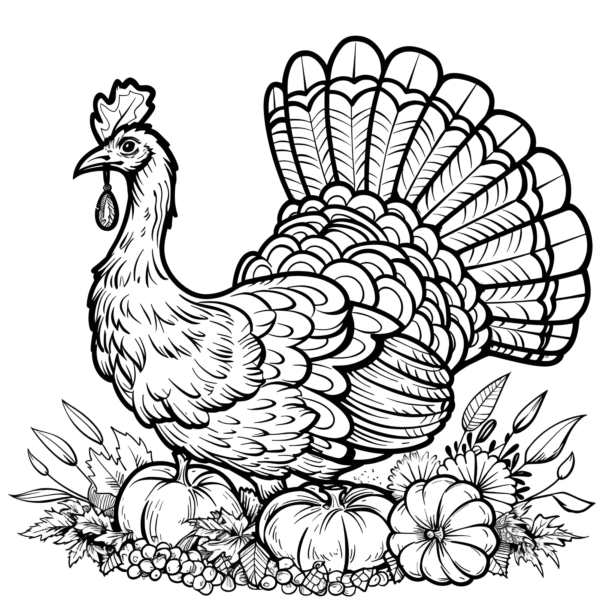 59 Best Thanksgiving Coloring Pages (Free Printable PDFs)