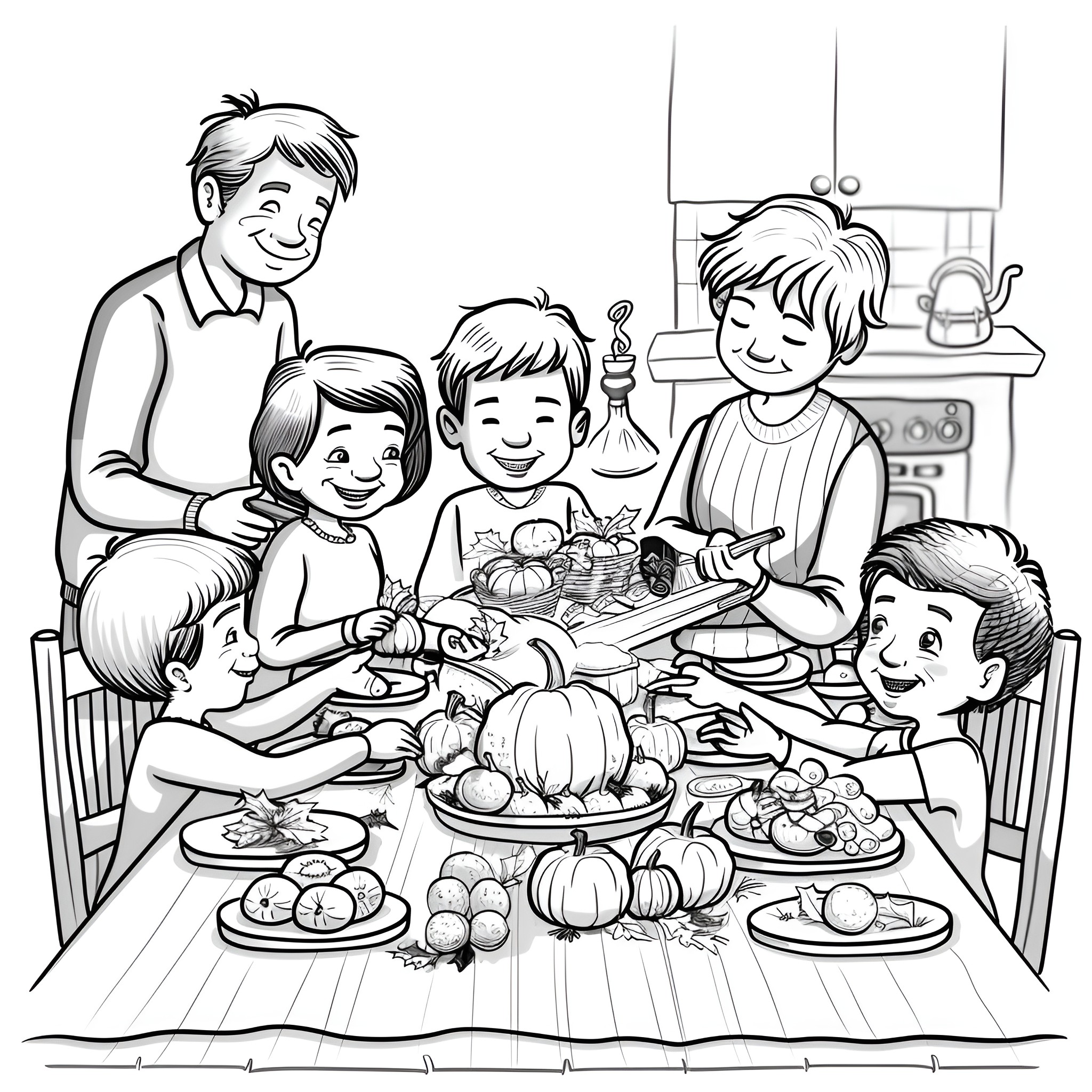 59 Best Thanksgiving Coloring Pages (Free Printable PDFs)