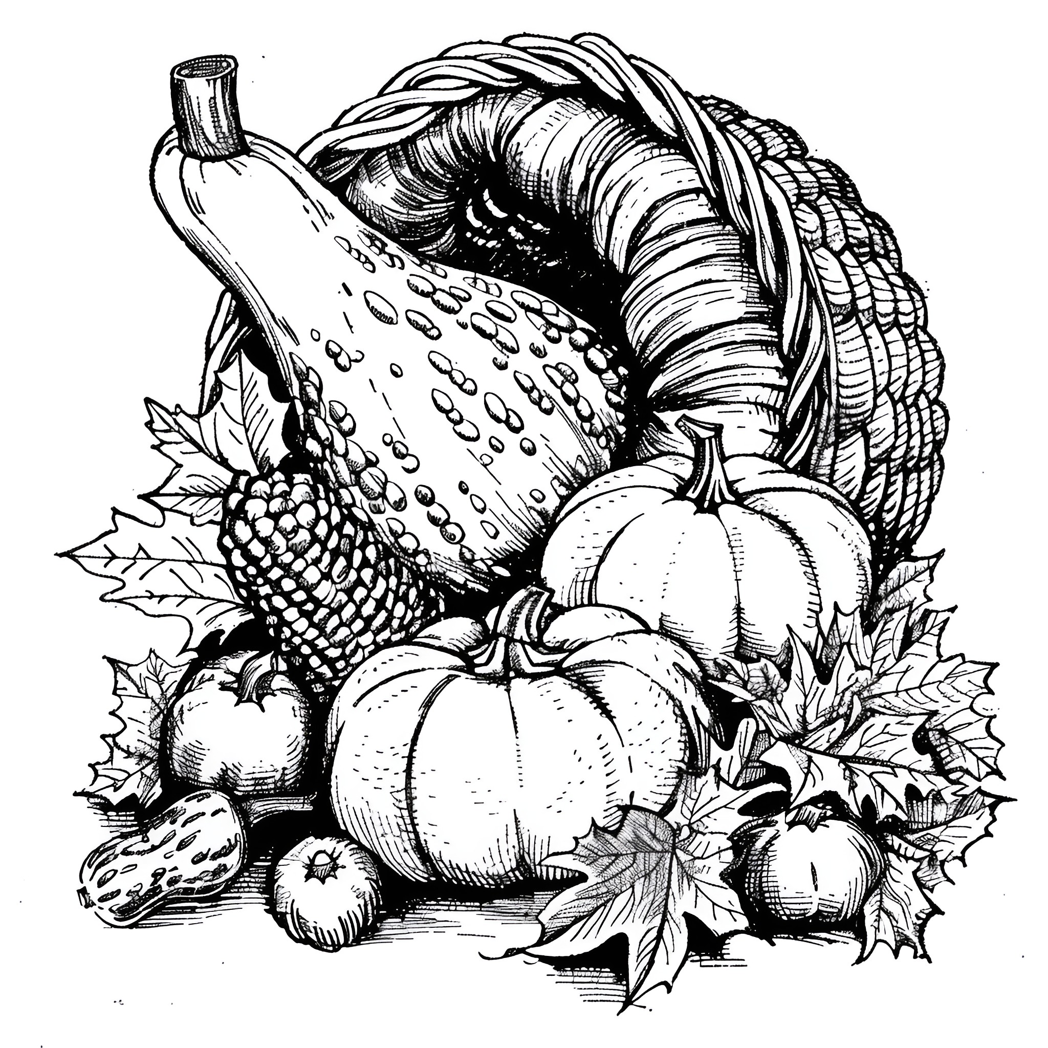59 Best Thanksgiving Coloring Pages (Free Printable PDFs)