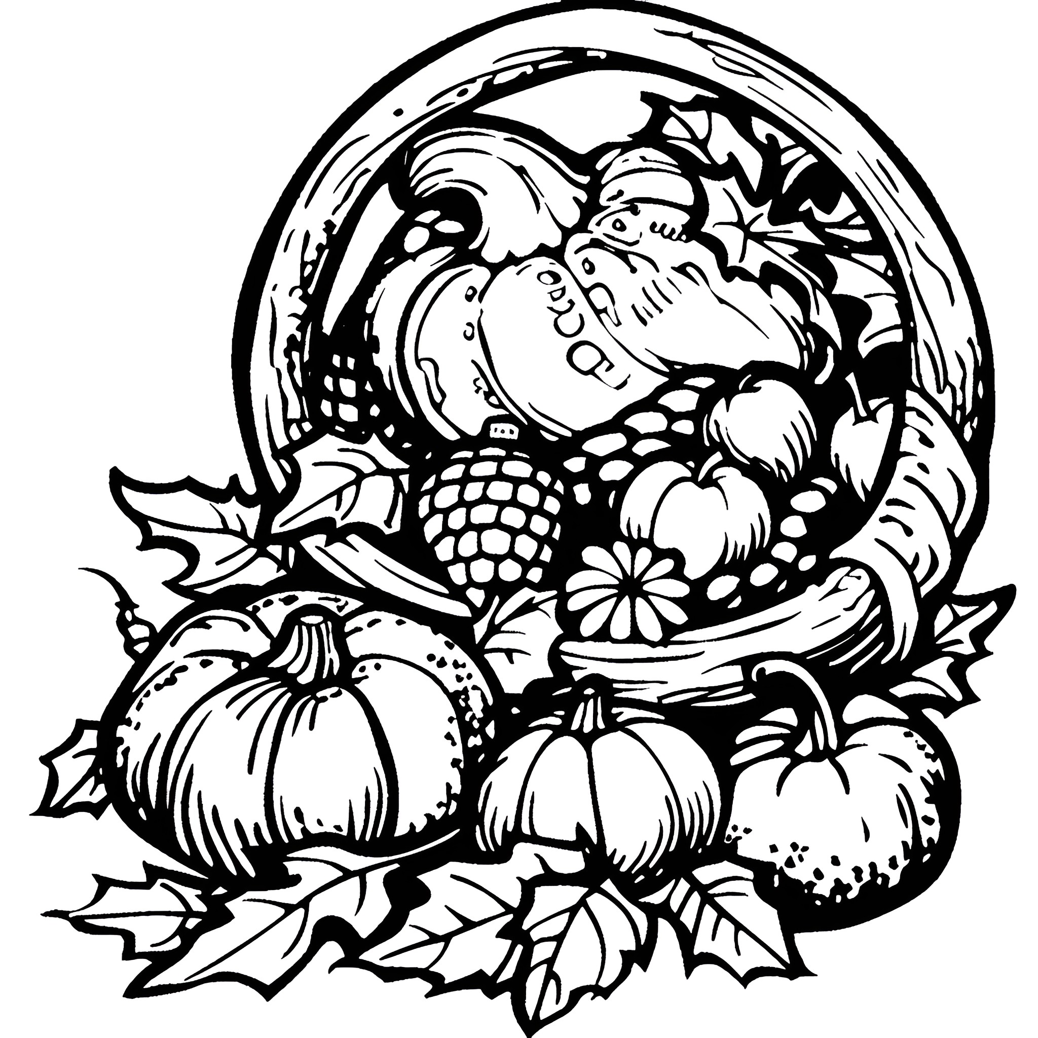 59 Best Thanksgiving Coloring Pages (Free Printable PDFs)