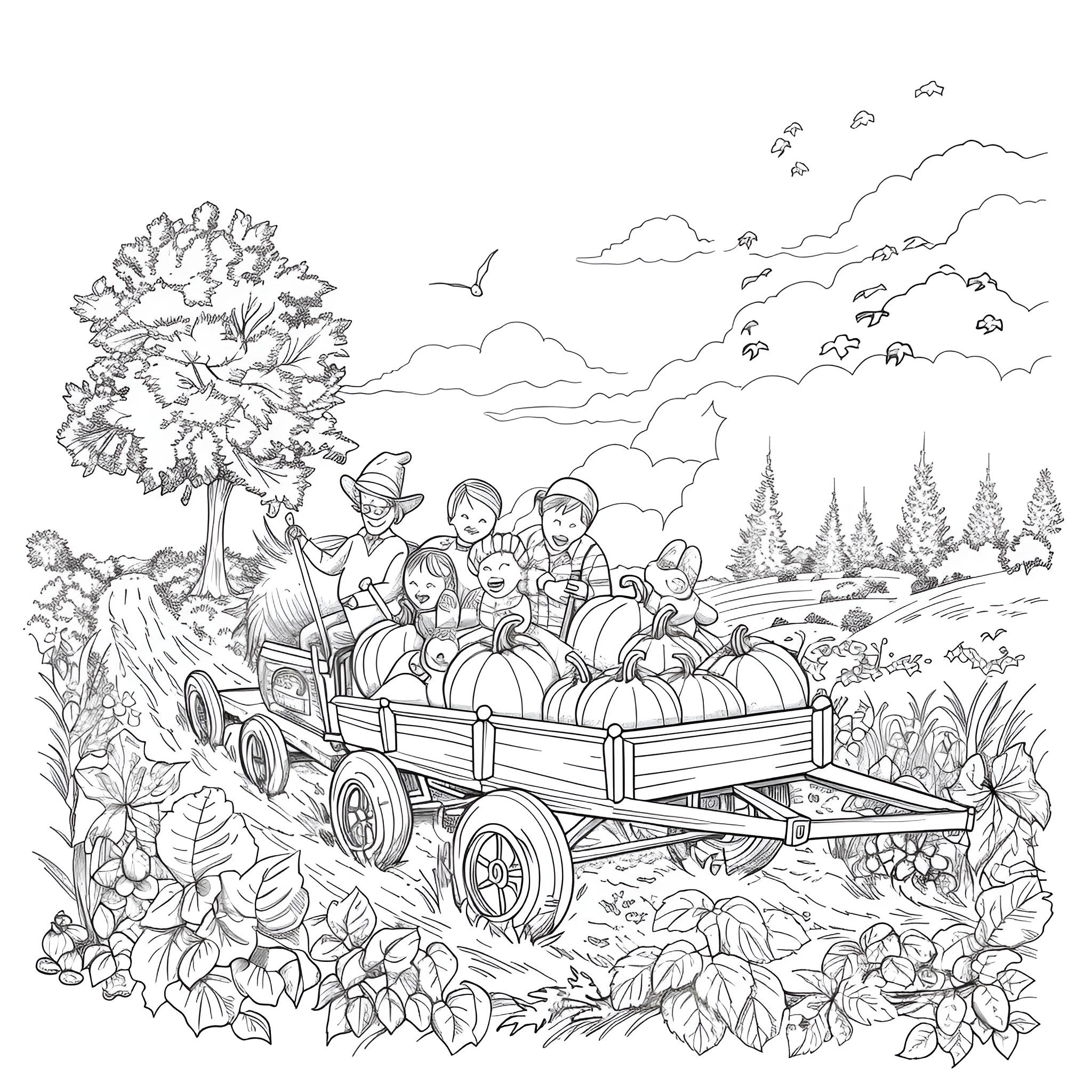 59 Best Thanksgiving Coloring Pages (Free Printable PDFs)