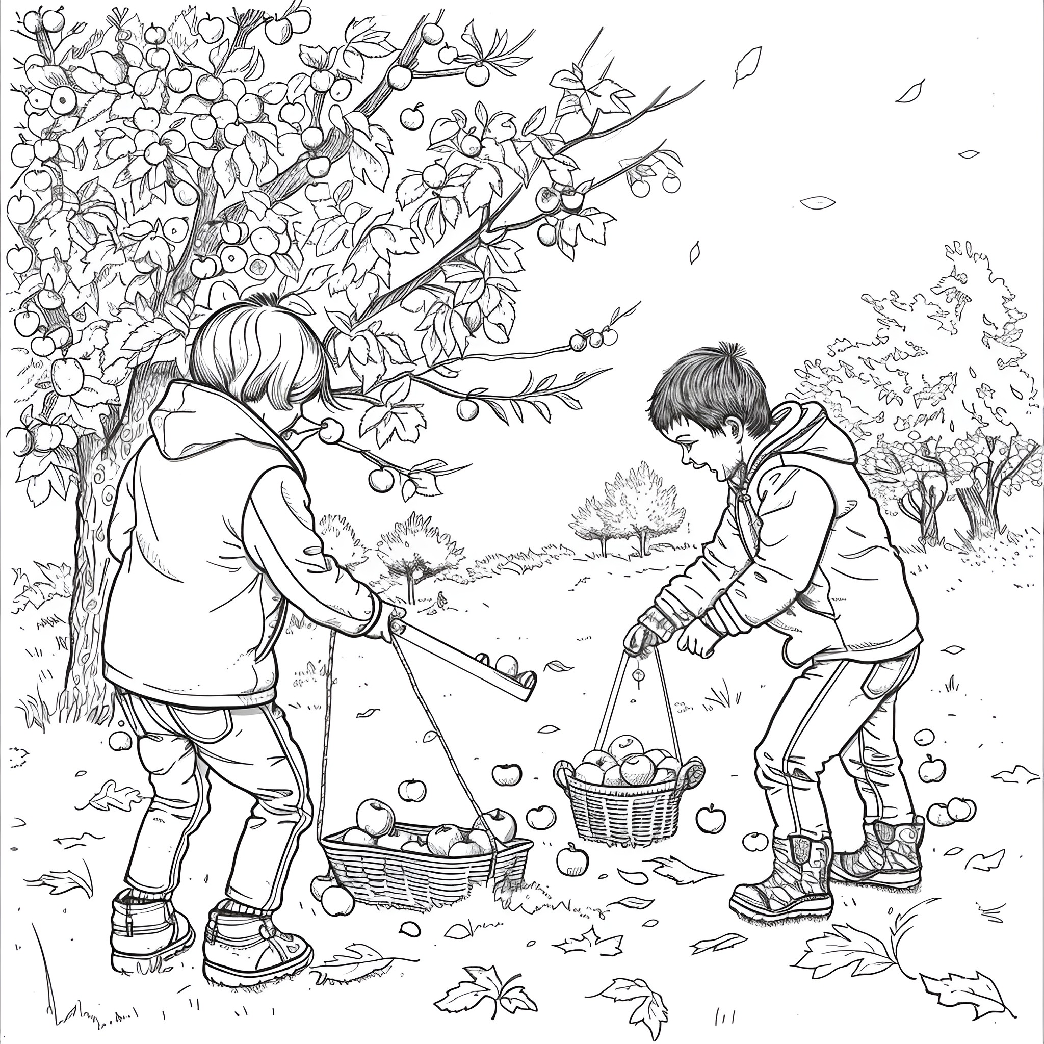Best Fall Season Coloring Pages (Free Printable PDF)