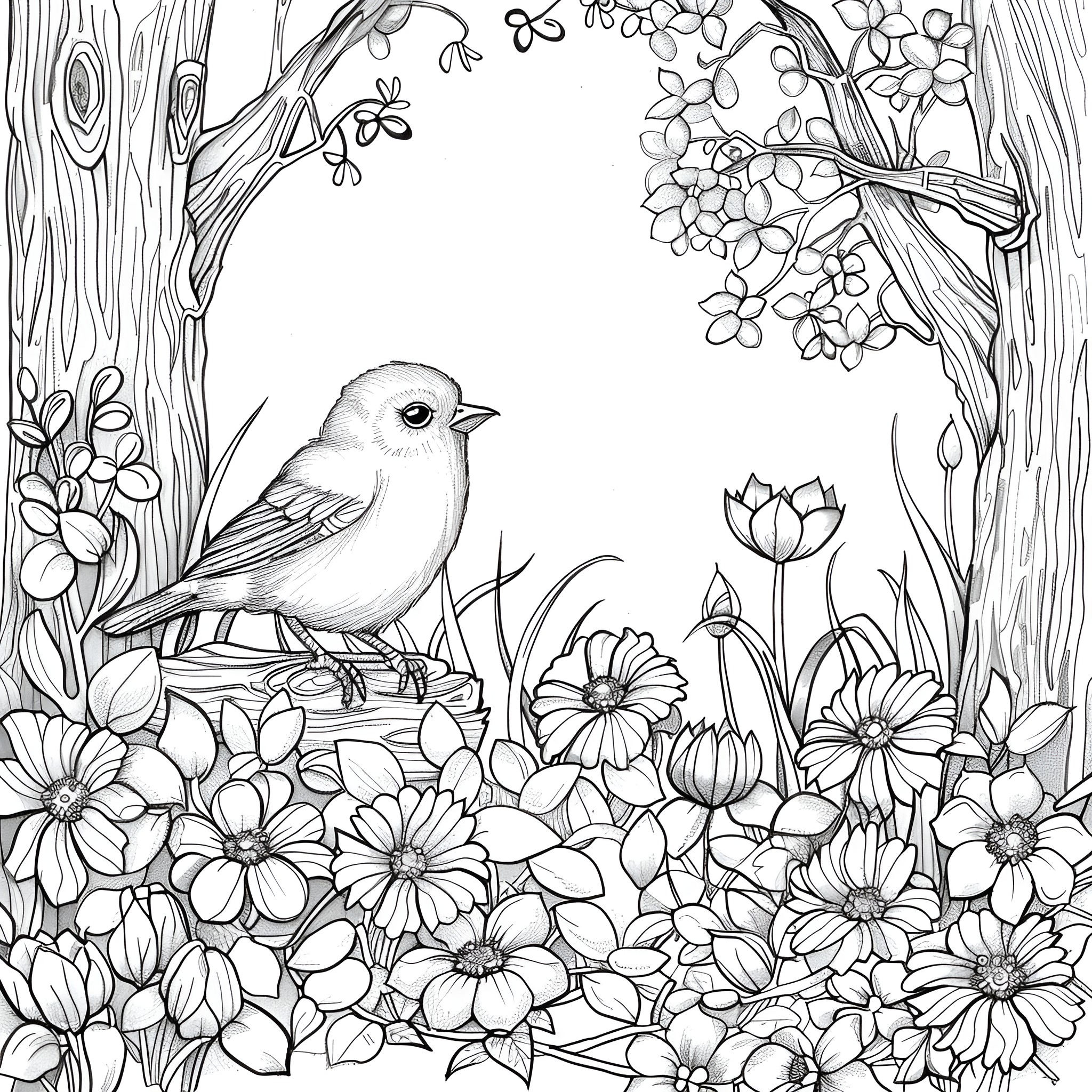 Best Springtime Coloring Pages (Free Printable PDF)