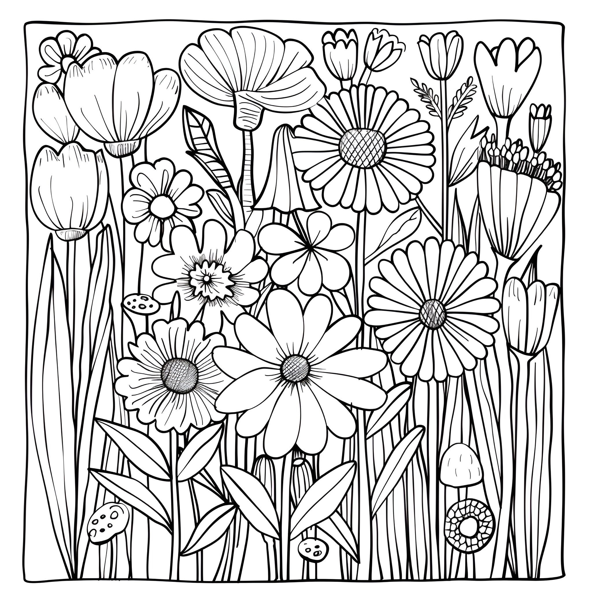 Best Springtime Coloring Pages (Free Printable PDF)