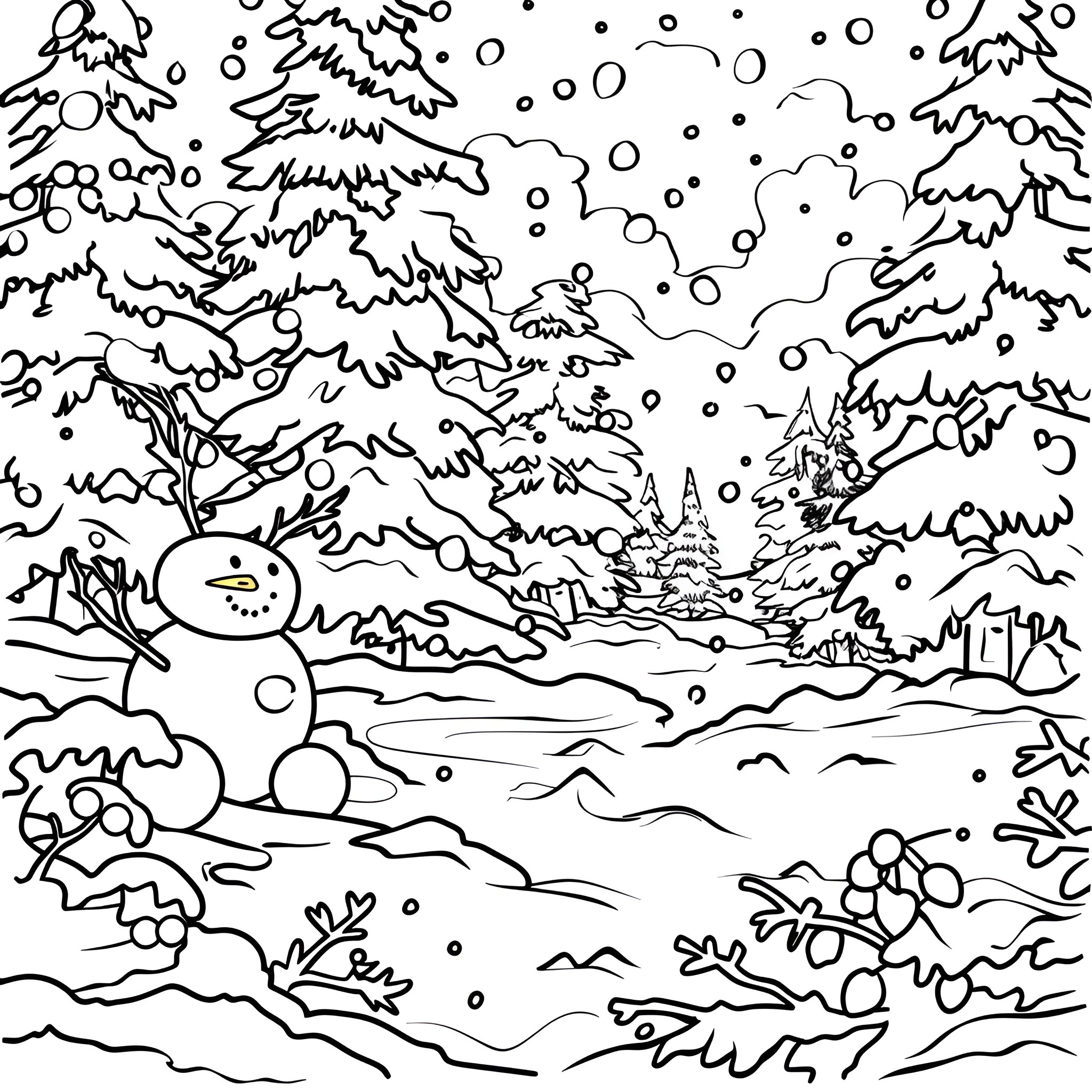 Best Winter Coloring Pages (Free Printable PDF)