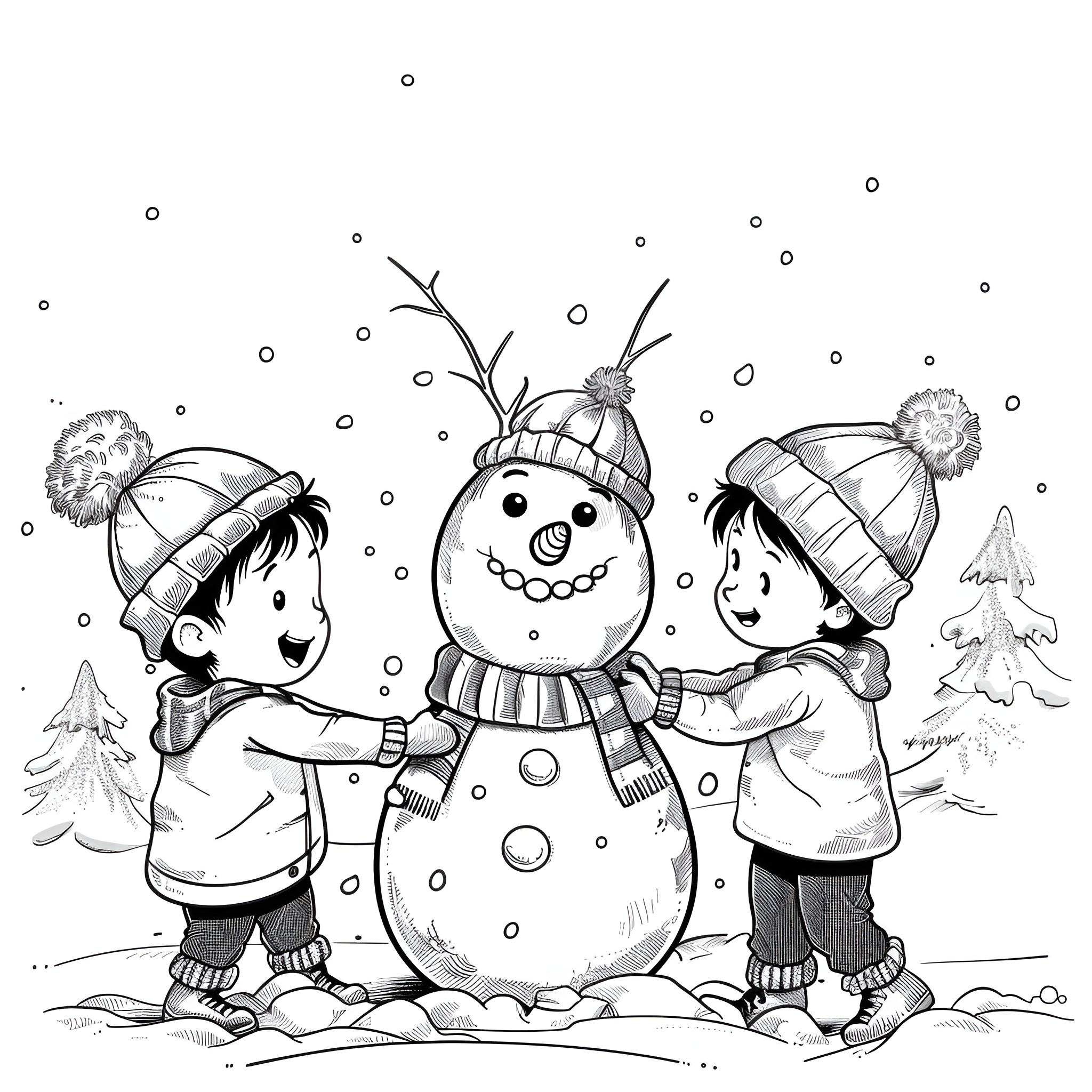 Best Winter Coloring Pages (Free Printable PDF)