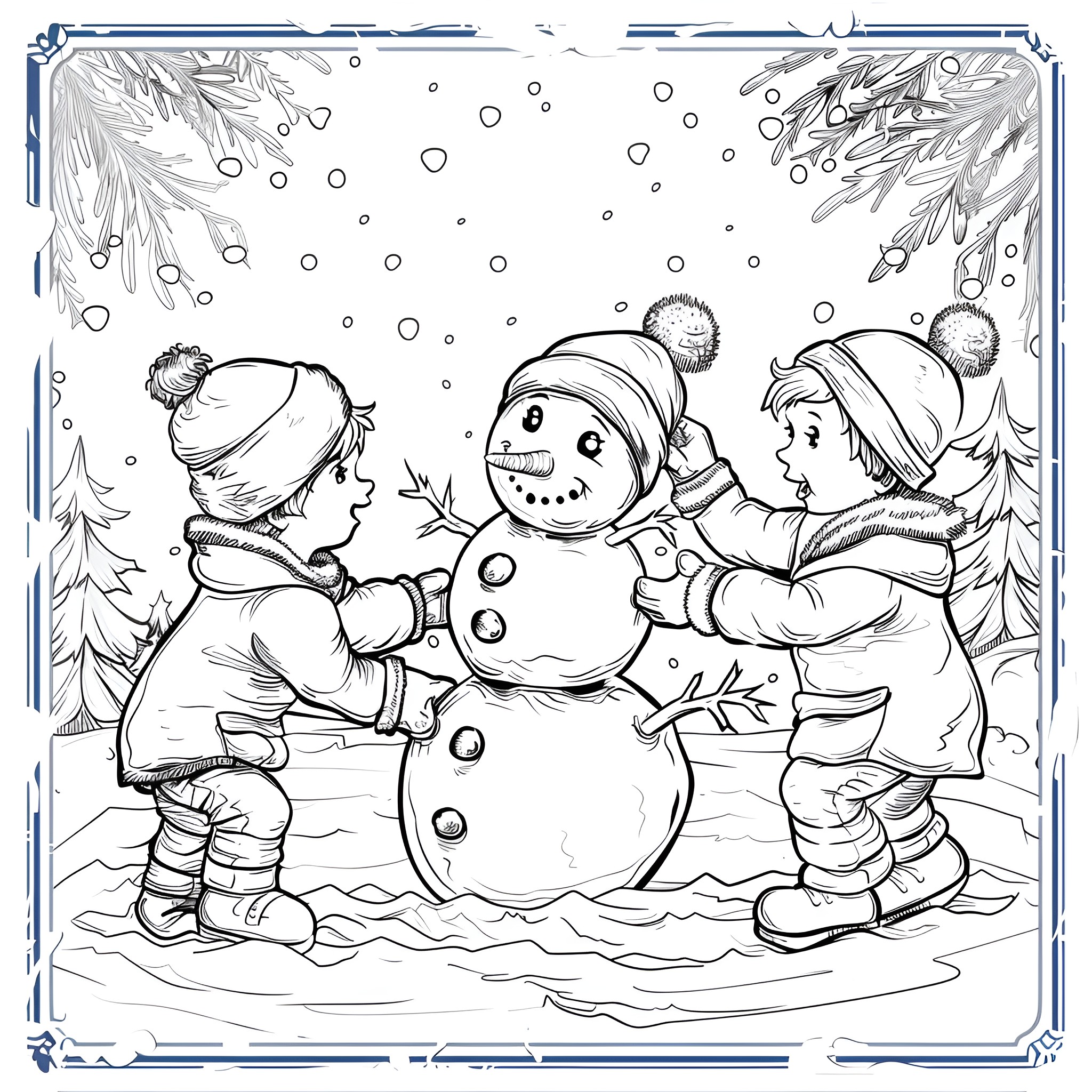 Best Winter Coloring Pages (Free Printable PDF)